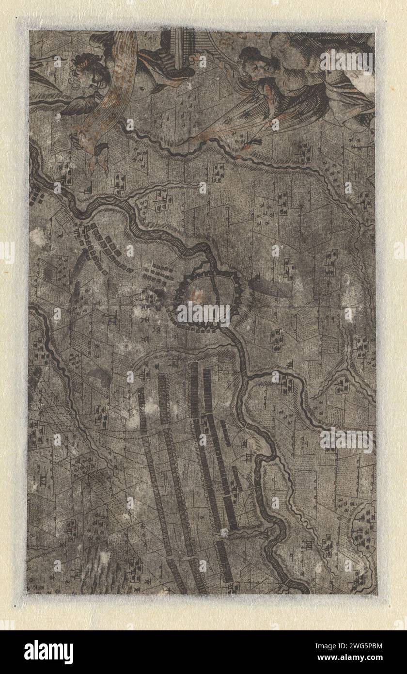 Map, Jan Goeree (Possible), 1650 - 1750 print Fragment of a map. paper ...