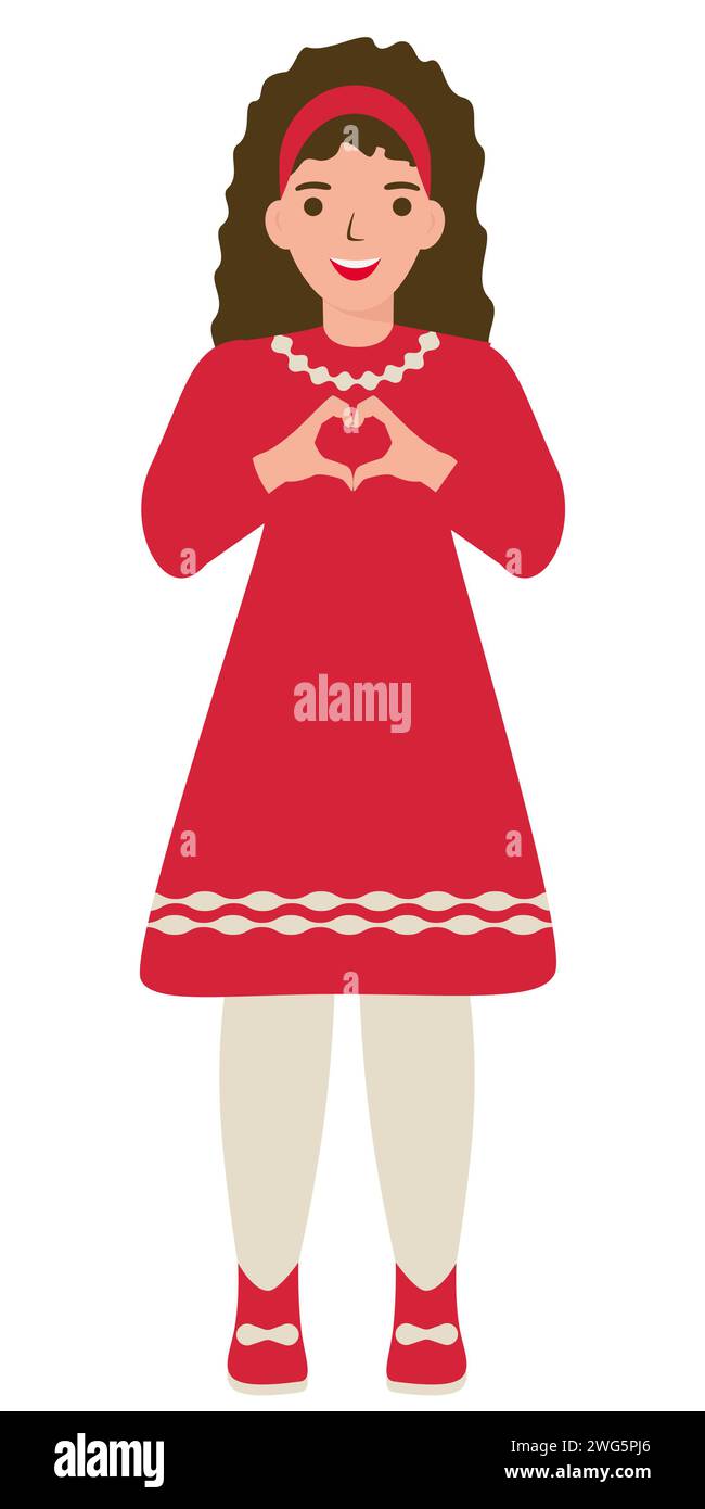 Girl strikes the #InspireInclusion pose International Women's Day 2024 ...