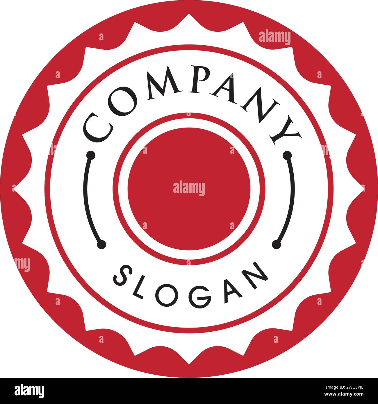 Circle emblem illustration design template vector icon Stock Vector ...