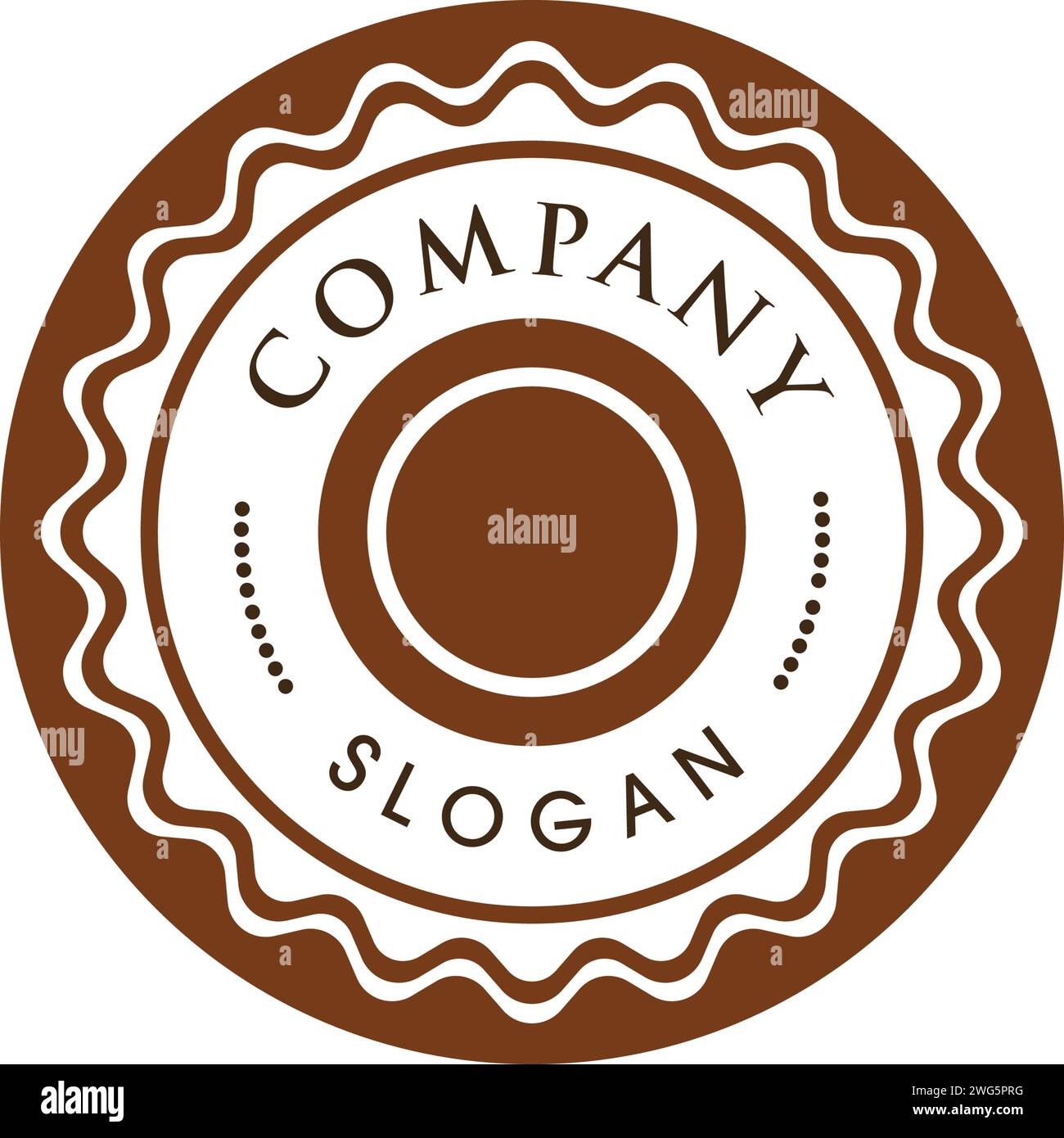 Circle emblem illustration design template vector icon Stock Vector ...