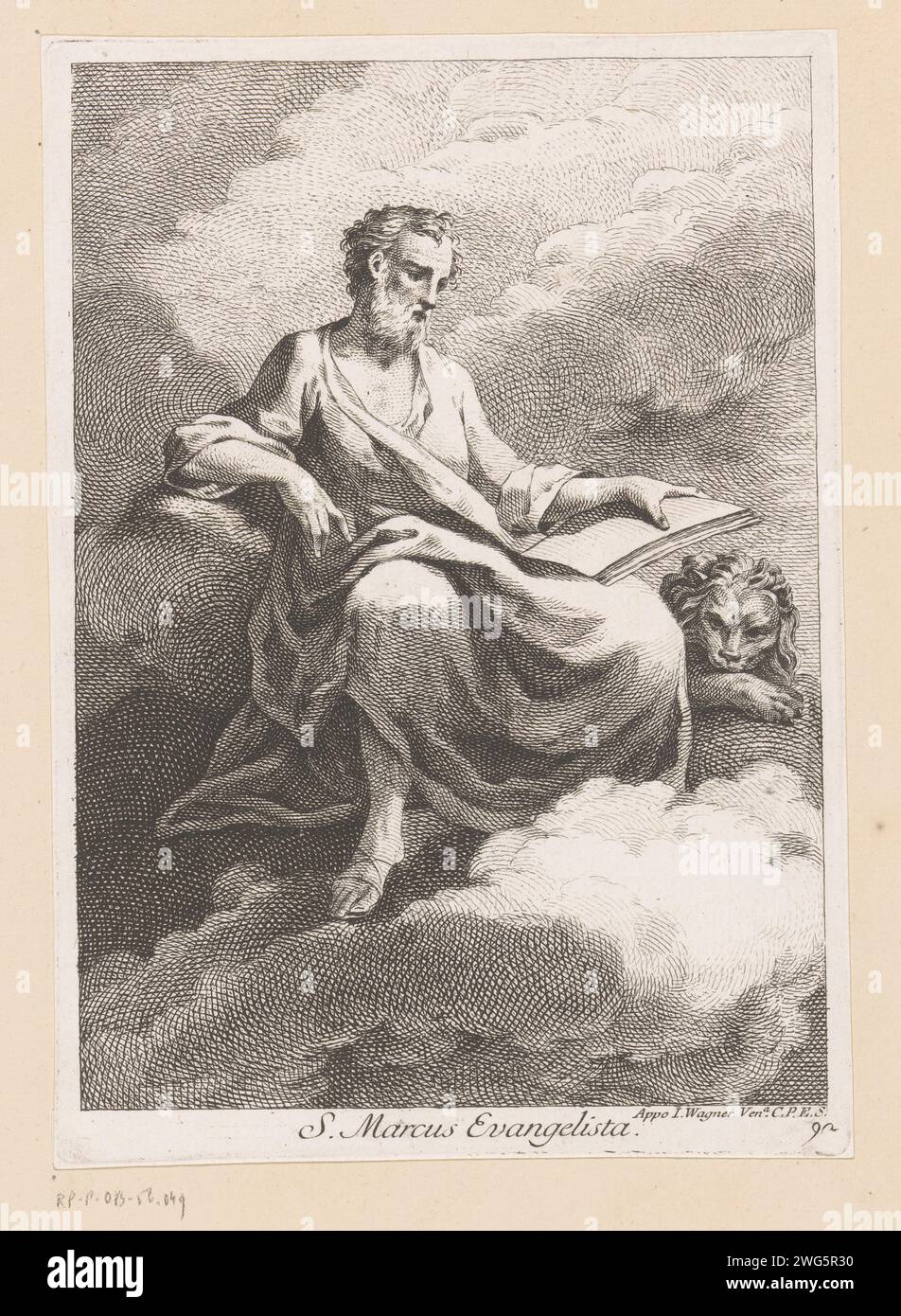 Marcus de evangelist, Joseph Wagner (possibly), 1739 - 1780 print ...