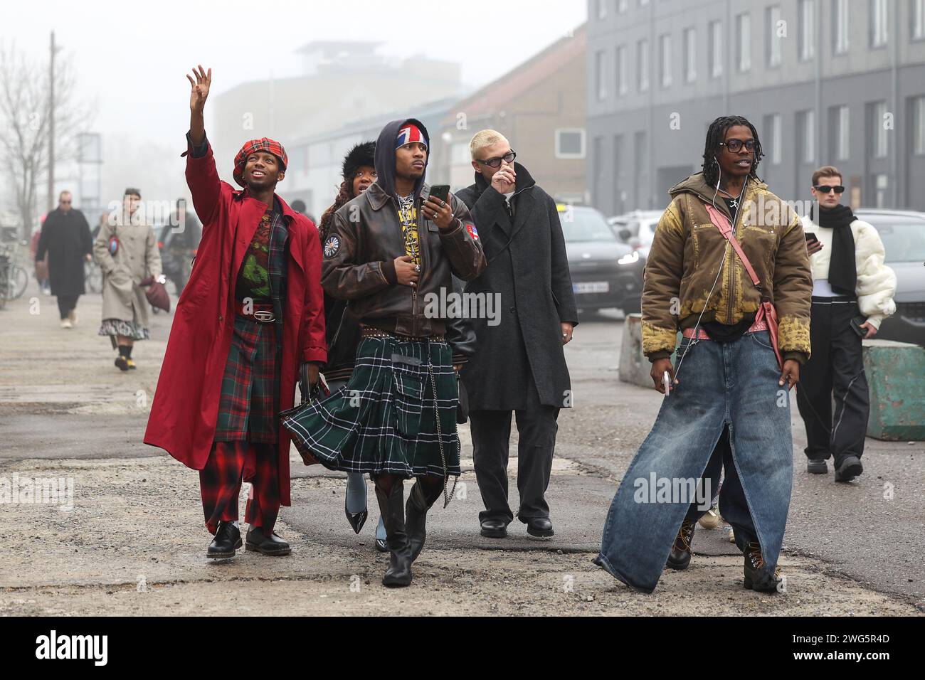 Fashionistas seen before the Stamm AW 2024 fashion show. From January ...