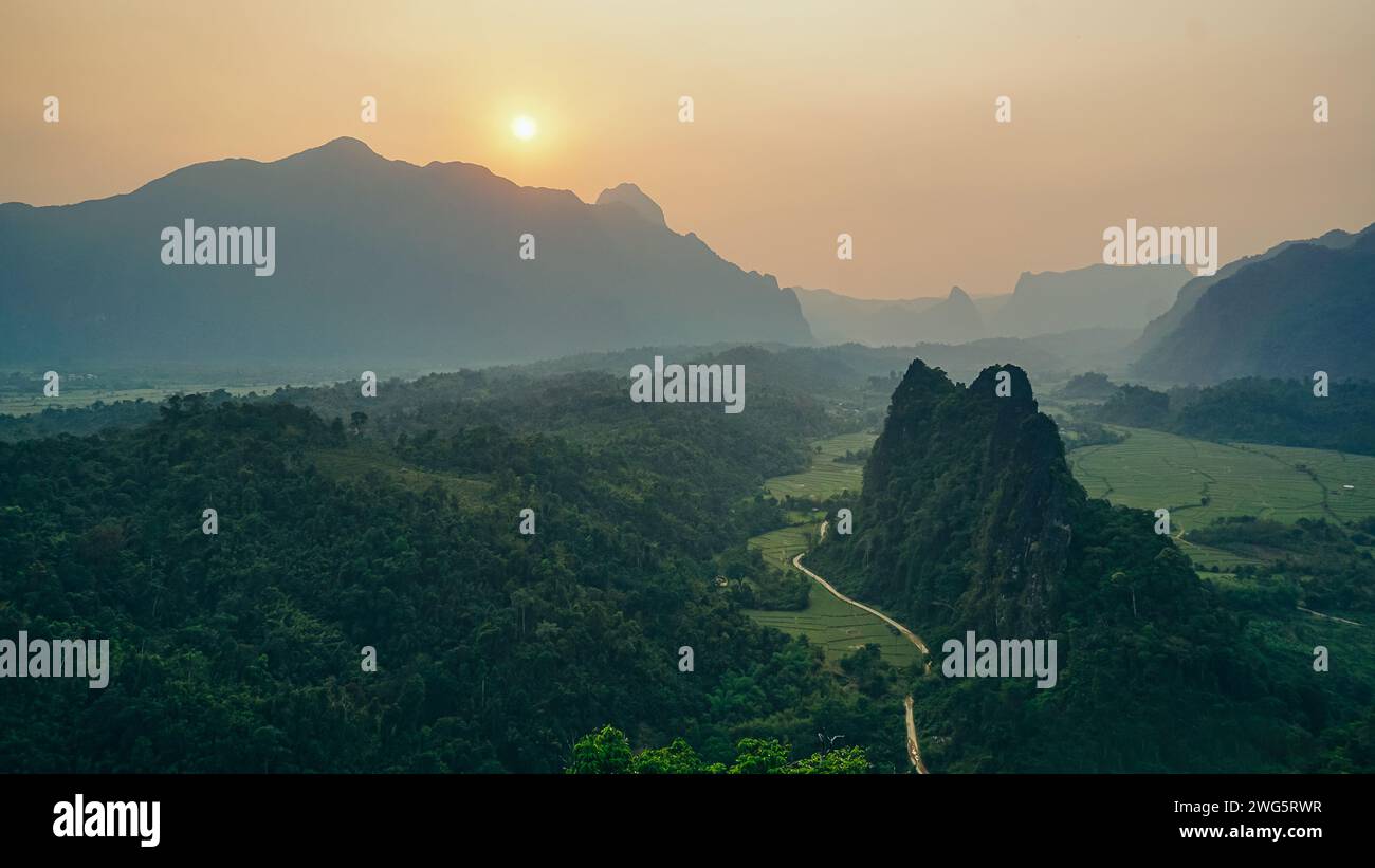 Stunning view of some tourists taking pictures at the beautiful ...