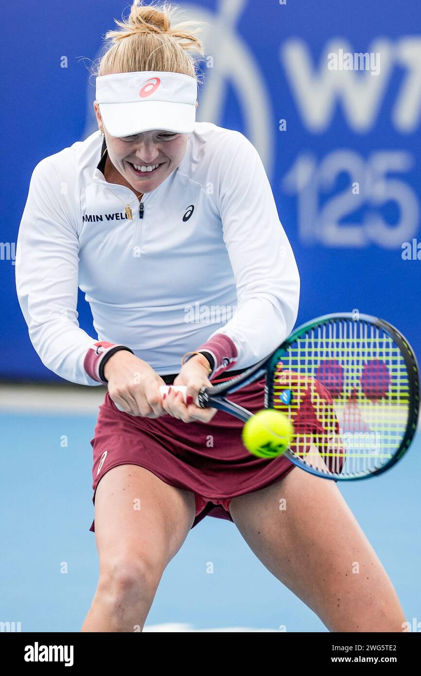 Harriet Dart of Great Britian in action during the quarterfinals of the ...