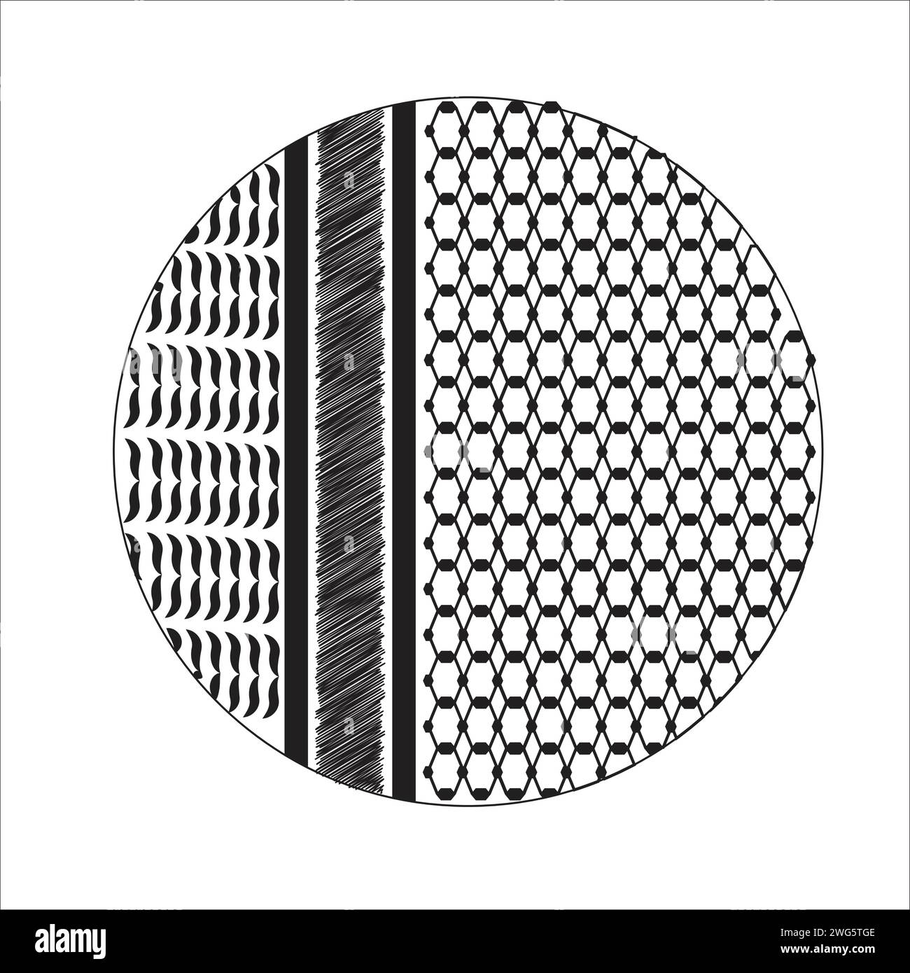 Palestinian scarf keffiyeh Stock Vector Images - Alamy