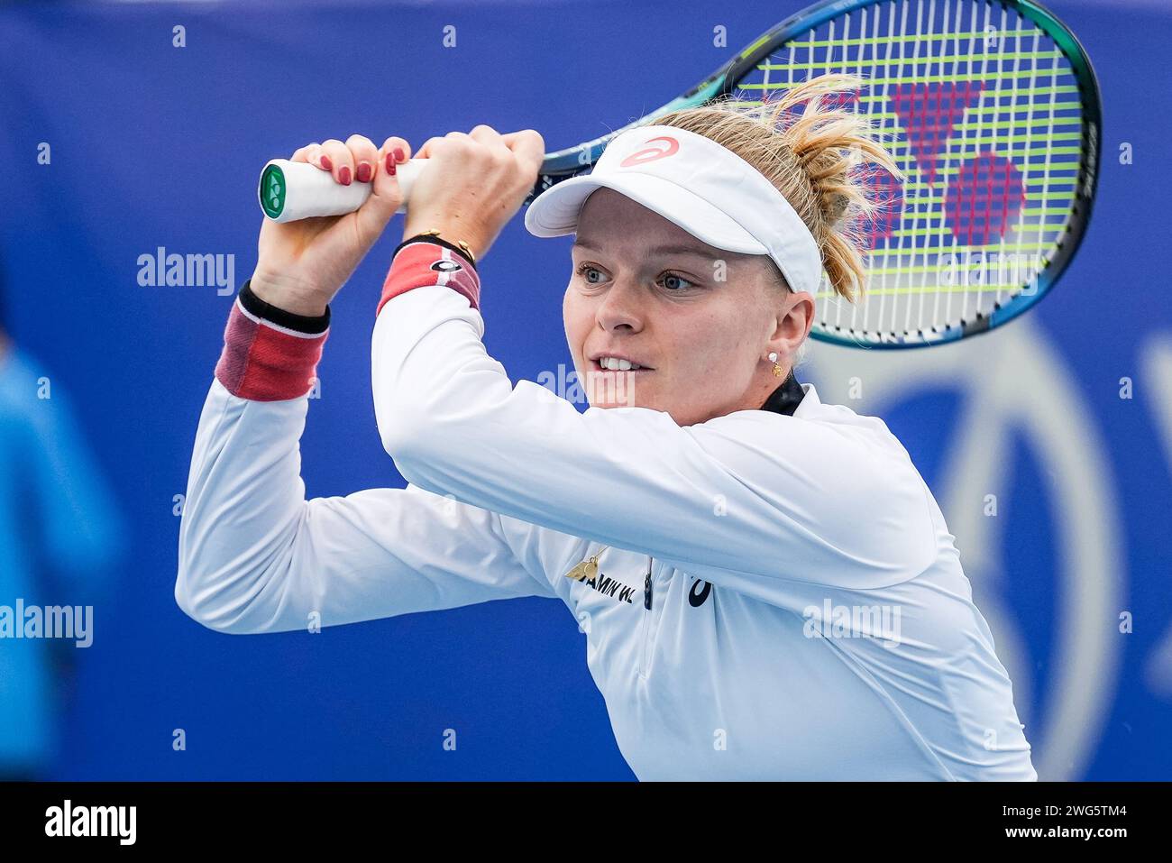 Harriet Dart of Great Britian in action during the quarterfinals of the ...