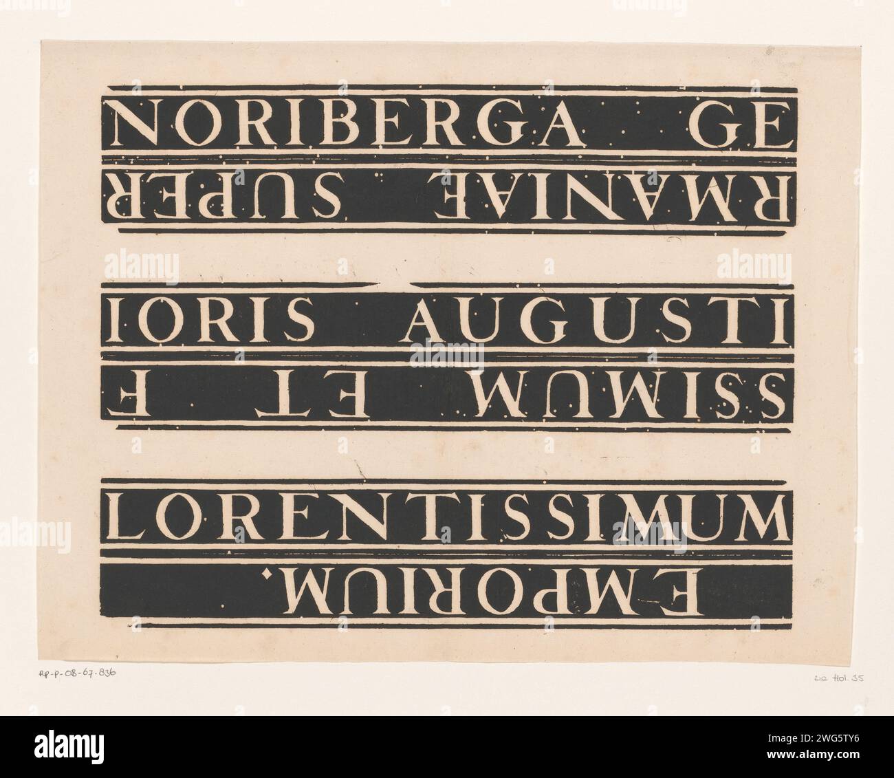 Text sheet at View of Nuremberg, Anonymous, 1666 print. text sheet ...