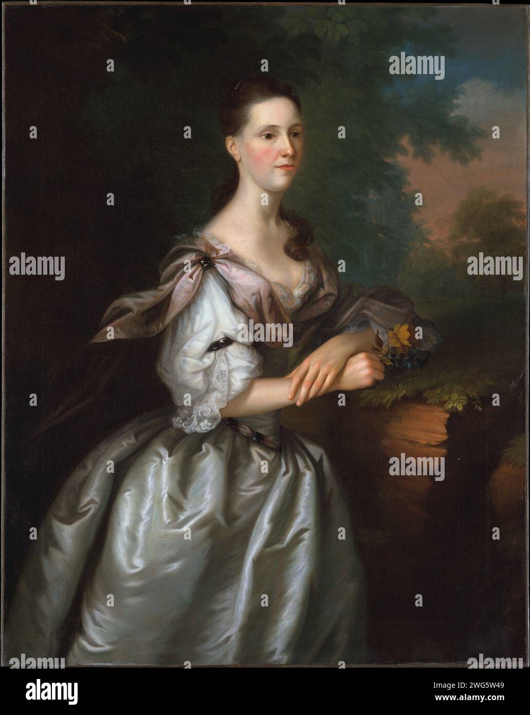 Mrs. Samuel Cutts Joseph Blackburn ca. 1762–63 Stock Photo - Alamy