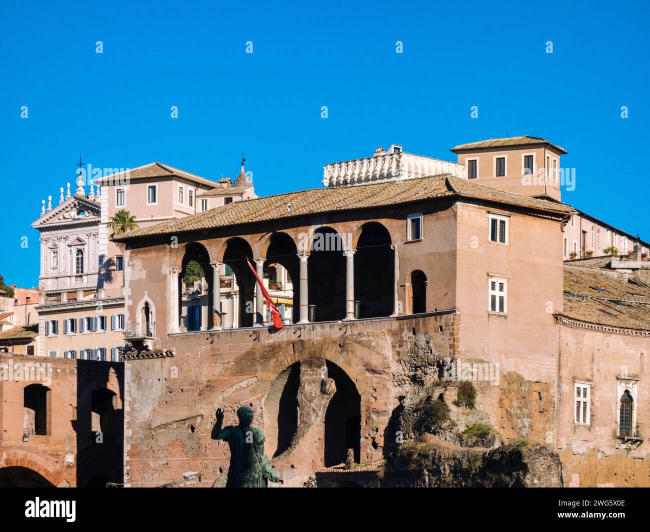 The historic centre of Rome (House of the Knights of Rhodes Stock Photo ...