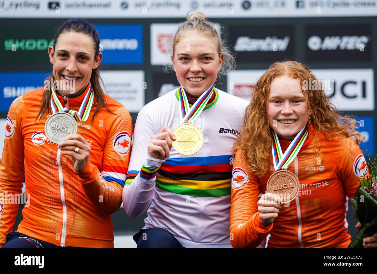 TABOR - (l-r) Lucinda Brand (second), Fem van Empel (first), Puck ...