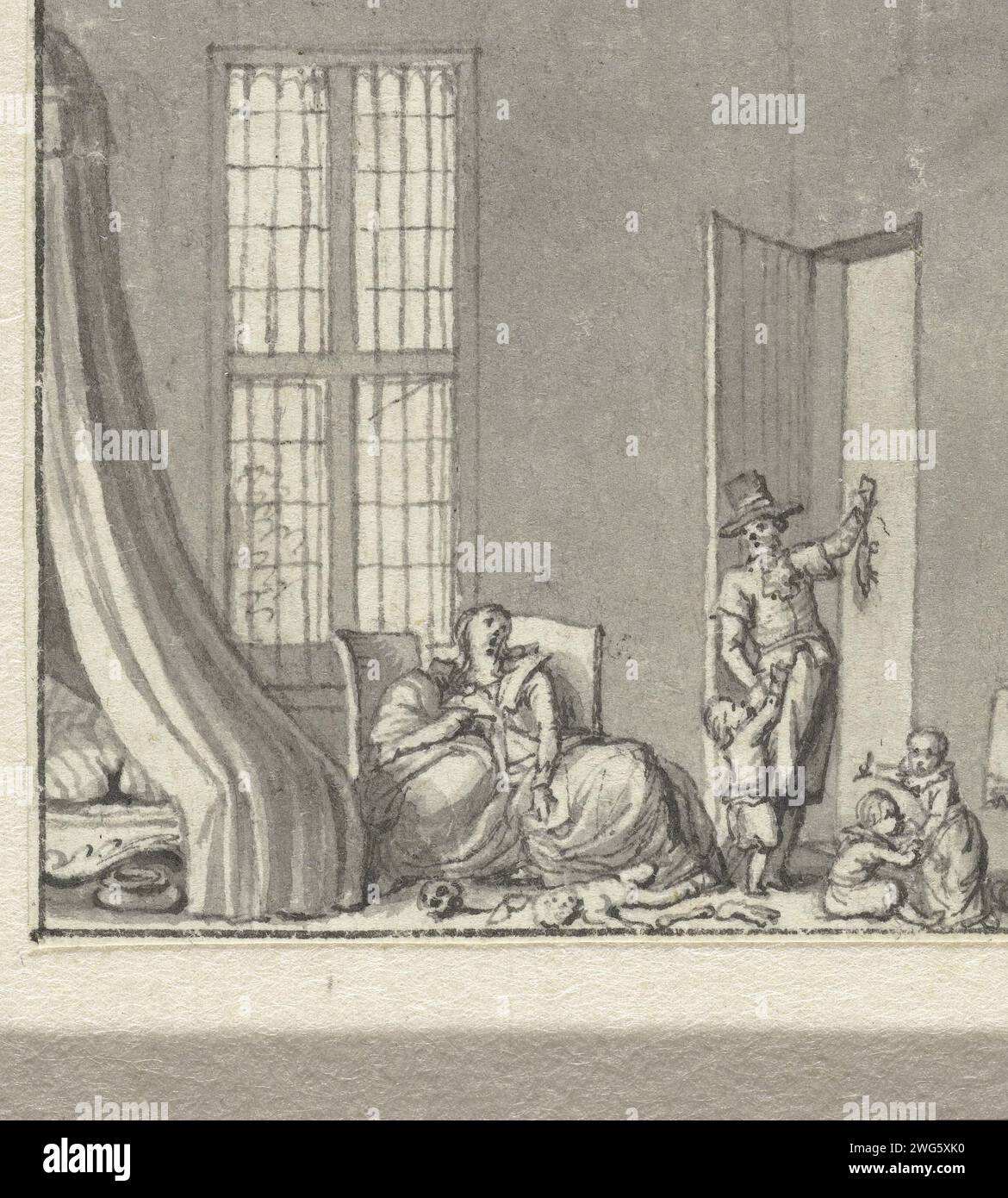 Depiction of the famine during the siege of leiden hi-res stock ...