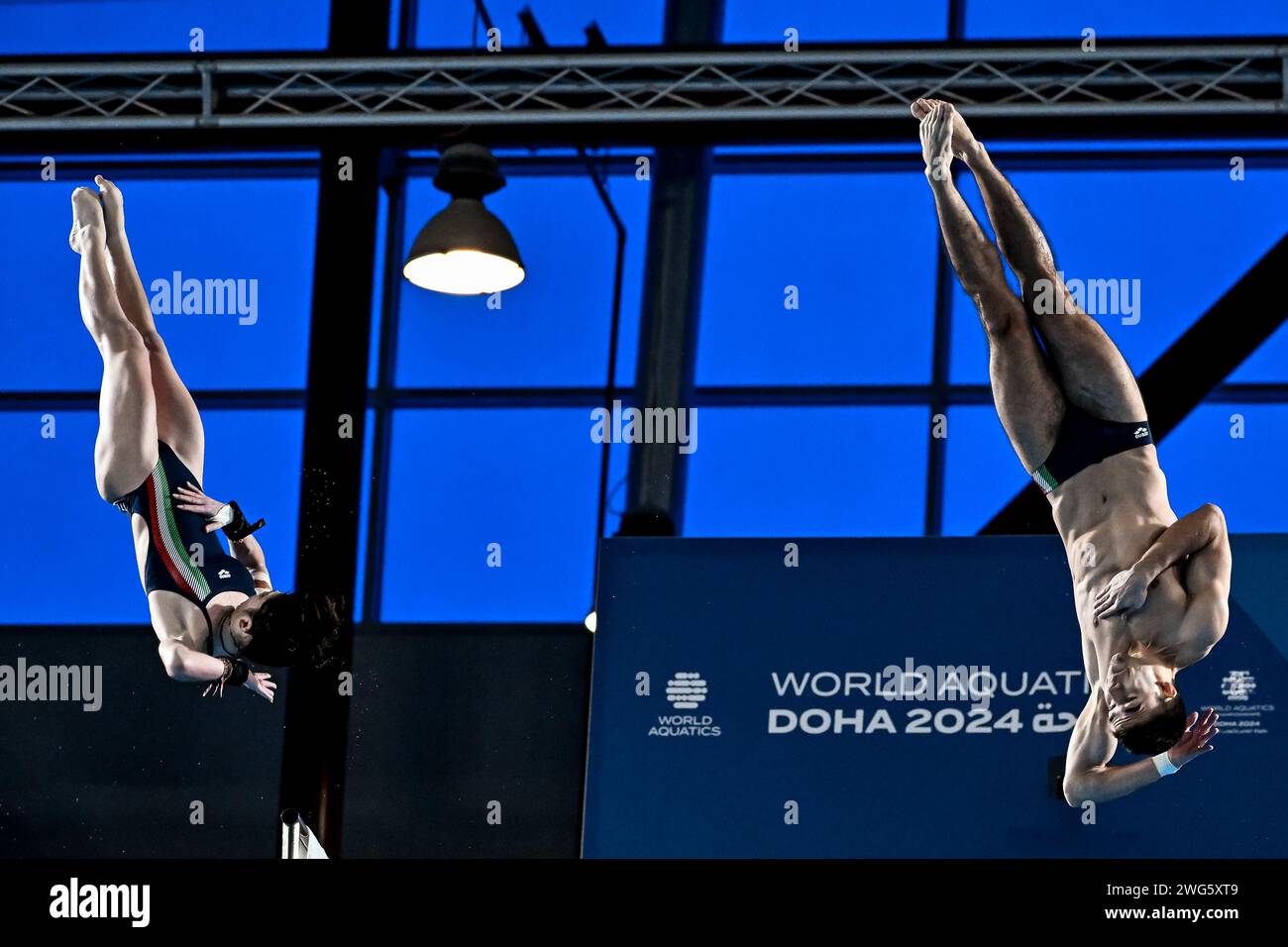 Doha, Qatar. 03rd Feb, 2024. Eduard Cristian Timbretti Gugiu and Irene ...