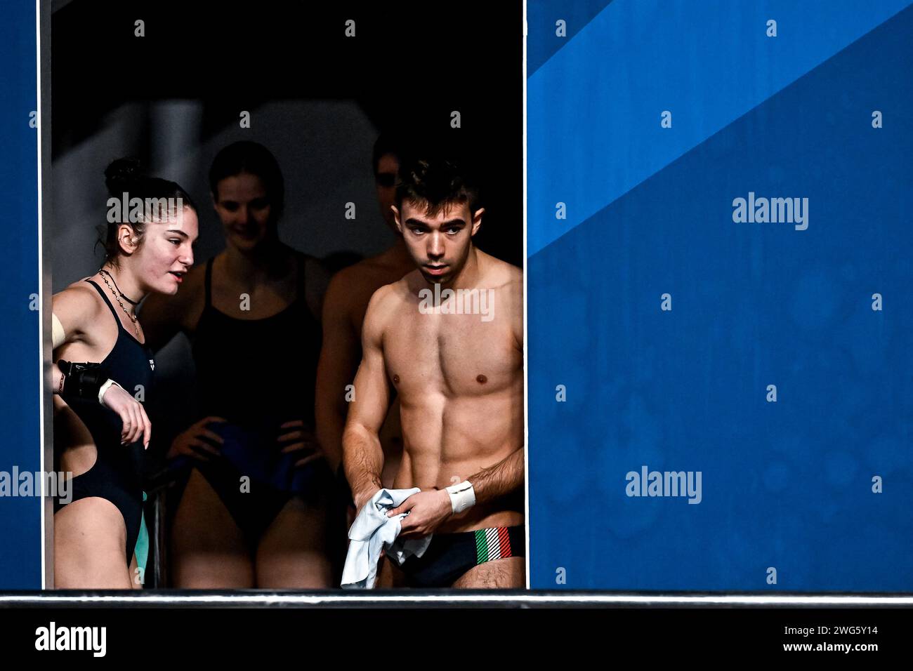 Doha, Qatar. 03rd Feb, 2024. Eduard Cristian Timbretti Gugiu and Irene ...