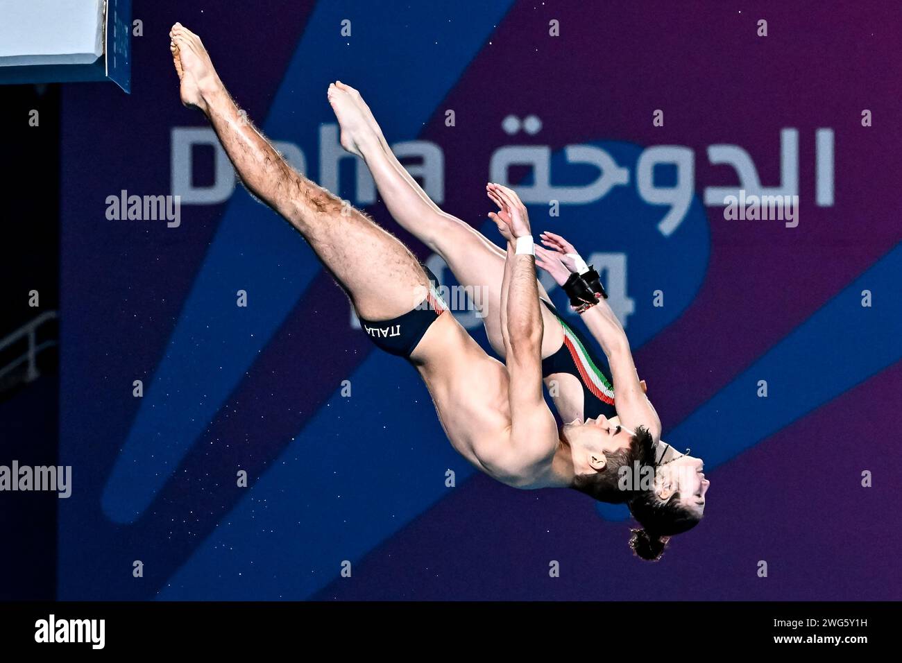 Eduard Cristian Timbretti Gugiu and Irene Pesce of Italy compete in the ...