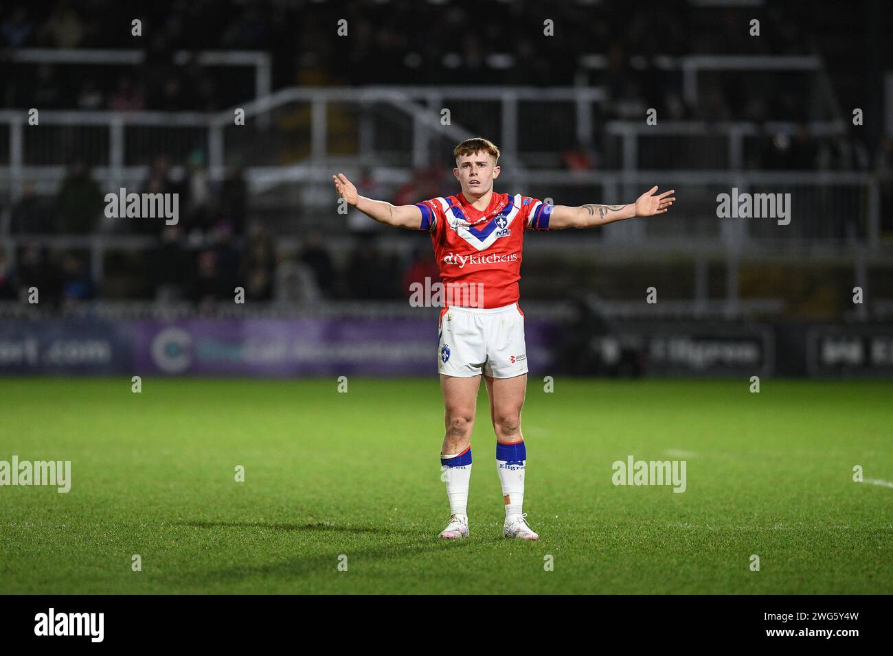 Wakefield, England - 26th January 2024 -Wakefield Trinity's Myles ...