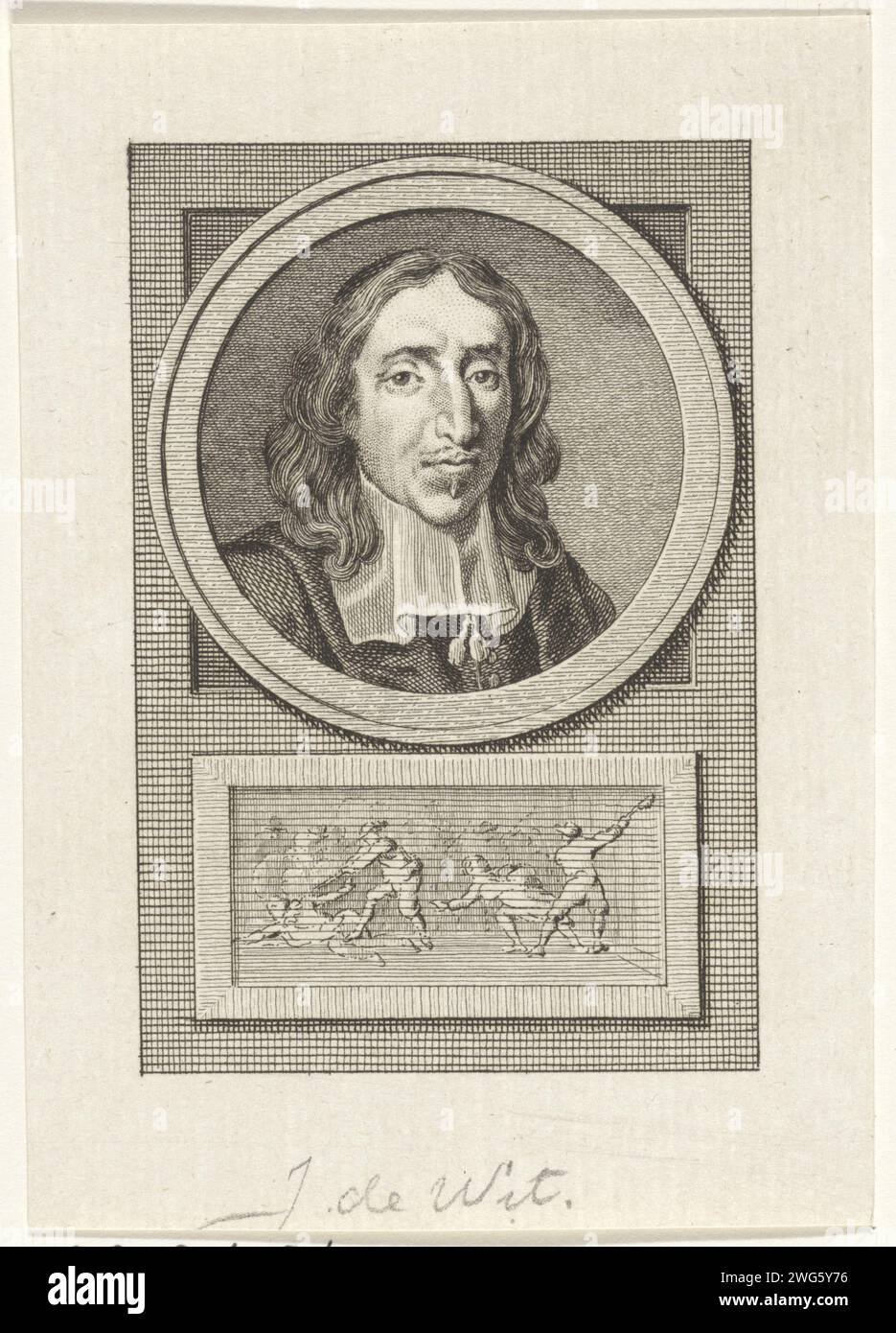 Portrayed van Johan de Witt, Reinier Angles (I), 1783 - 1795 print ...