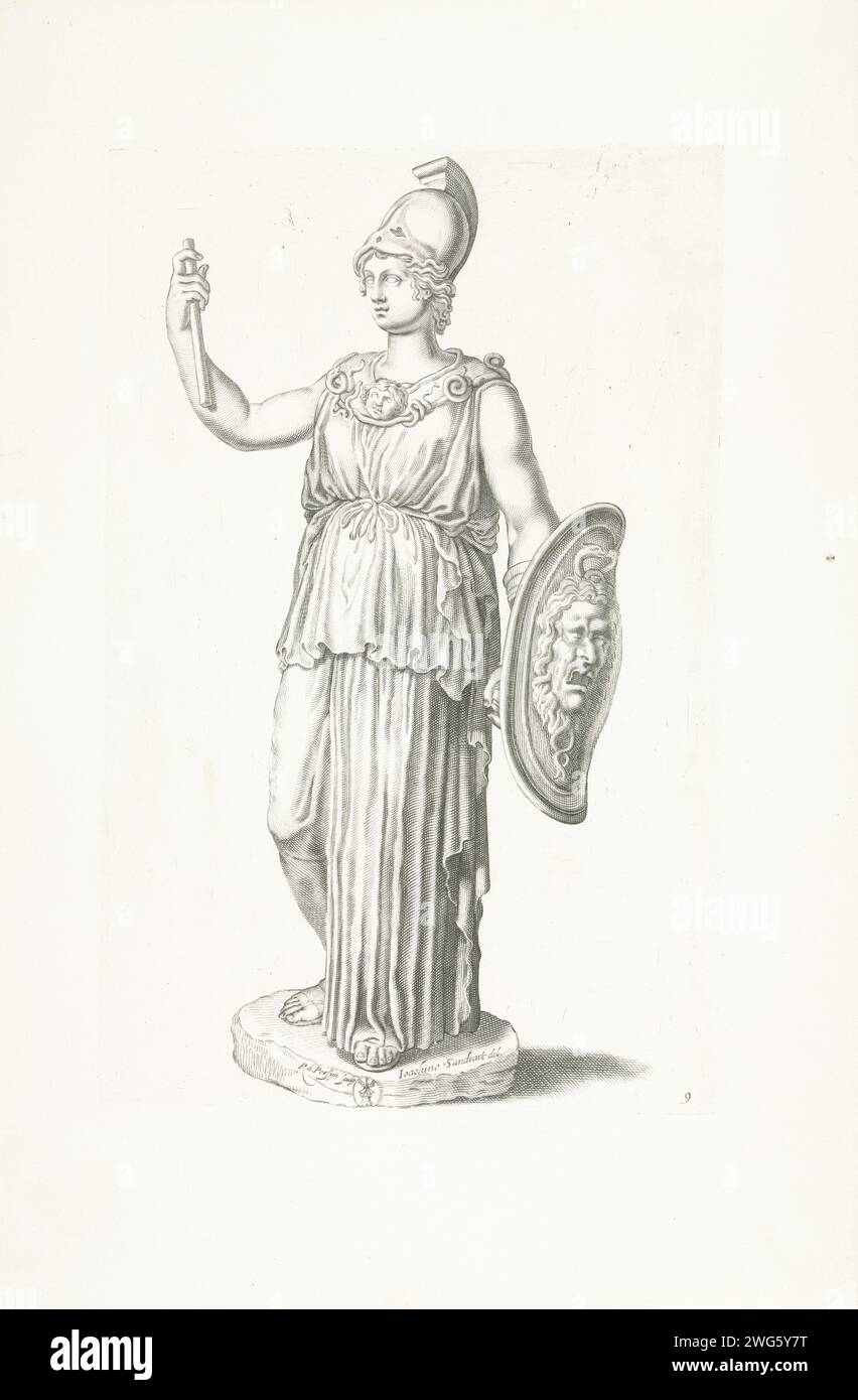 Statue of Minerva, Reinier van Persijn, after Joachim von Sandrart (I ...