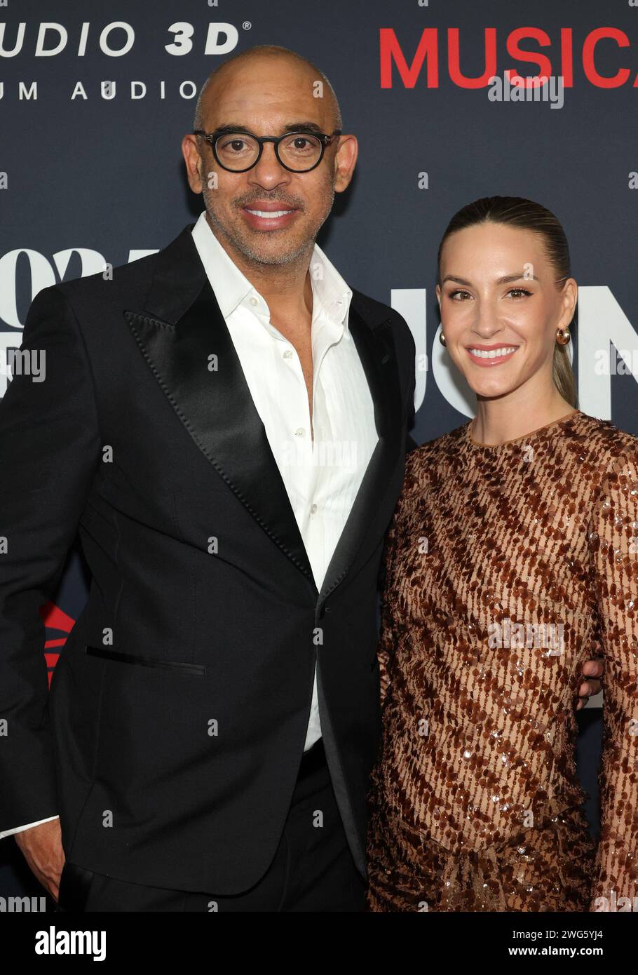 Los Angeles, Ca. 02nd Feb, 2024. Harvey Mason Jr., Jeannine Sharp at ...