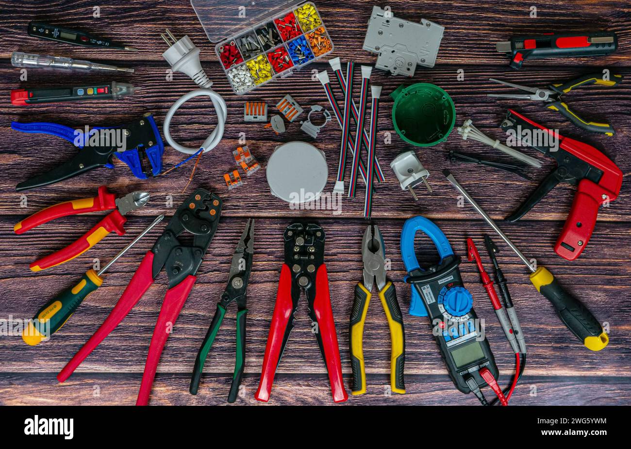 Electrician tool hi-res stock photography and images - Alamy