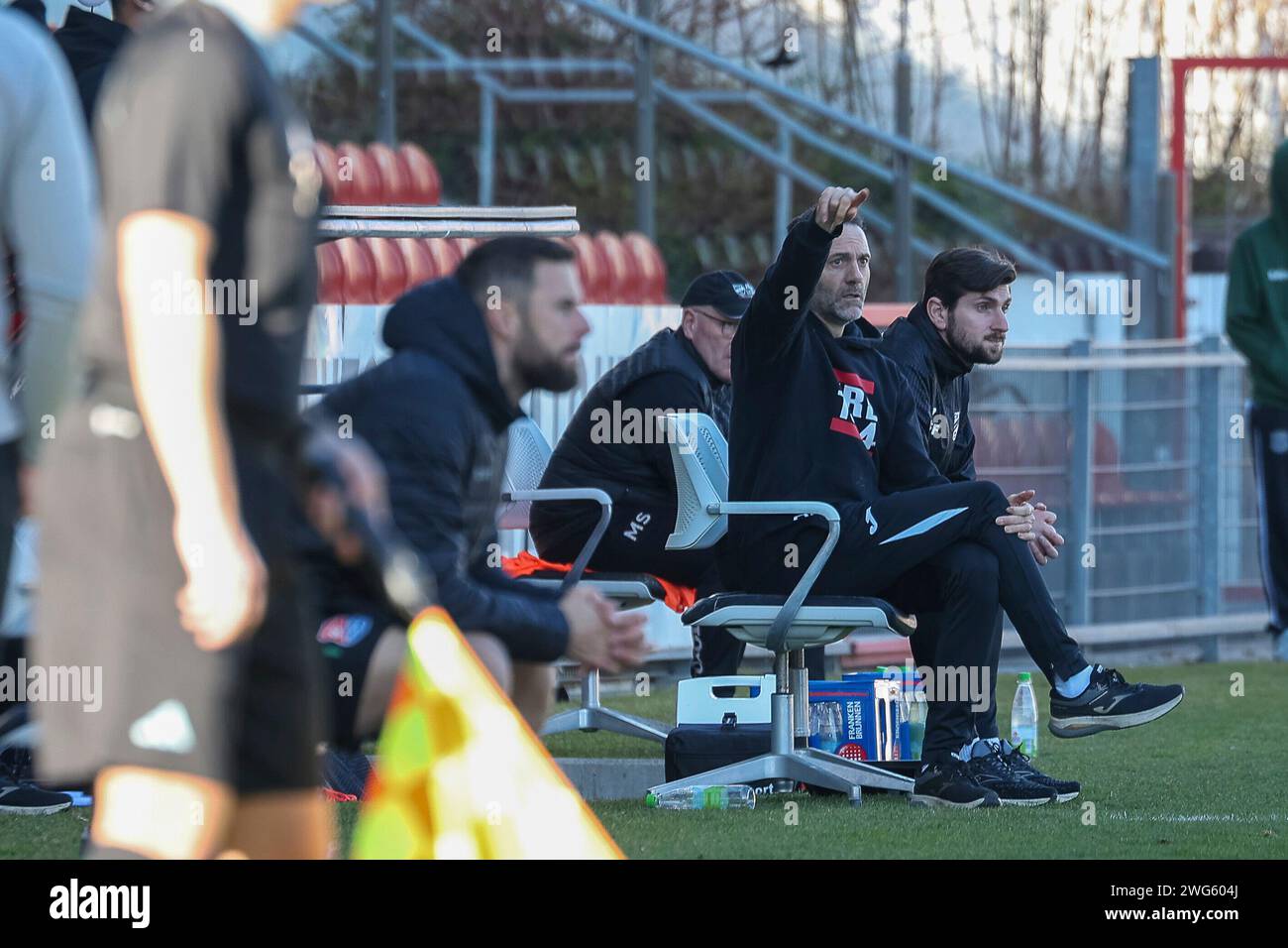 Unterhaching, Deutschland. 03rd Feb, 2024. Alexander Ende (SC Verl ...