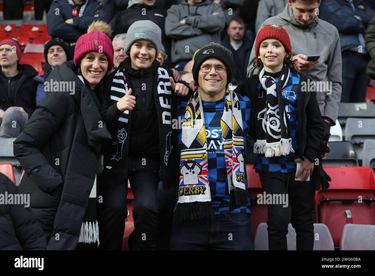 Derby County fans before the Sky Bet League One match at The Valley ...