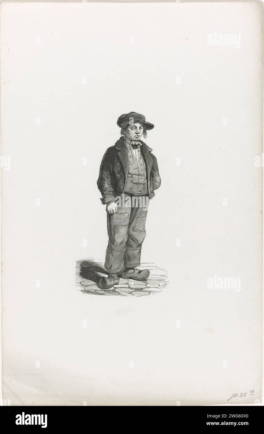 De Straatboy, 1840-1841, 1840 - 1841 print The street boy, standing ...