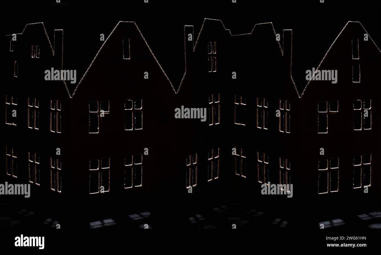 Cardboard paper model house hi-res stock photography and images - Alamy