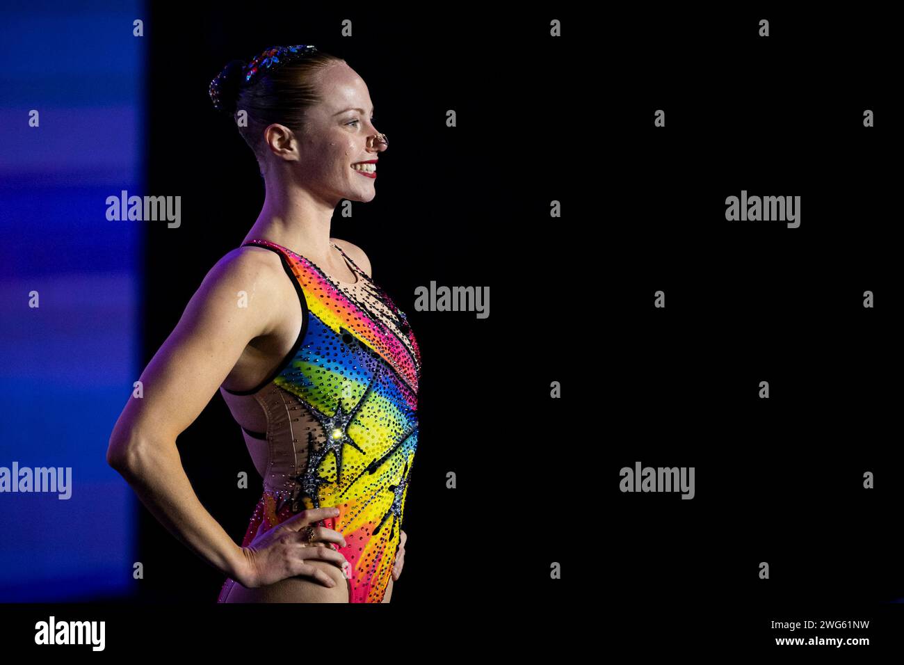 Doha, Qatar. 03rd Feb, 2024. Jacqueline Simoneau of Canada competes in ...