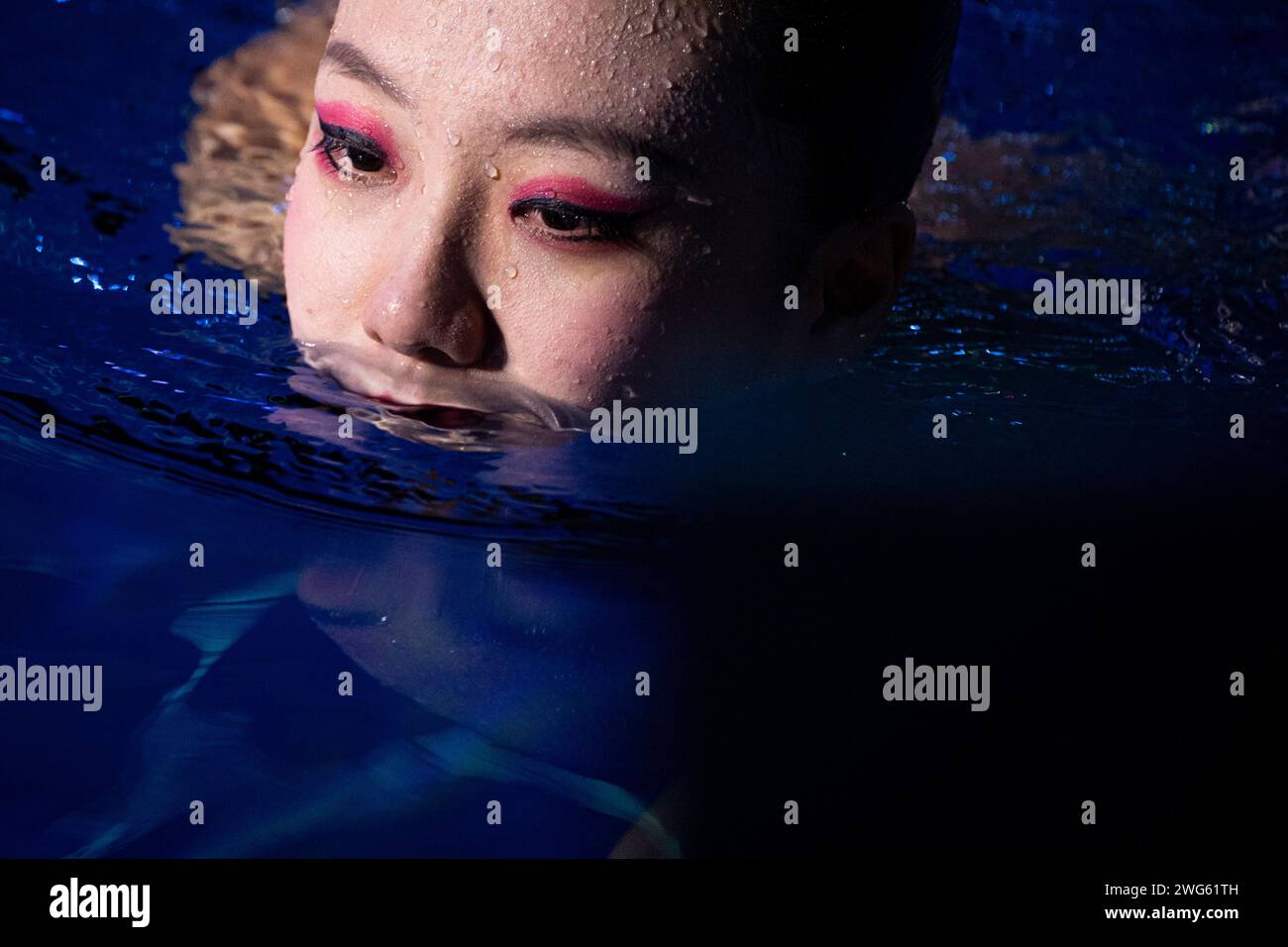 Doha, Qatar. 03rd Feb, 2024. Huiyan Xu of China competes in the ...