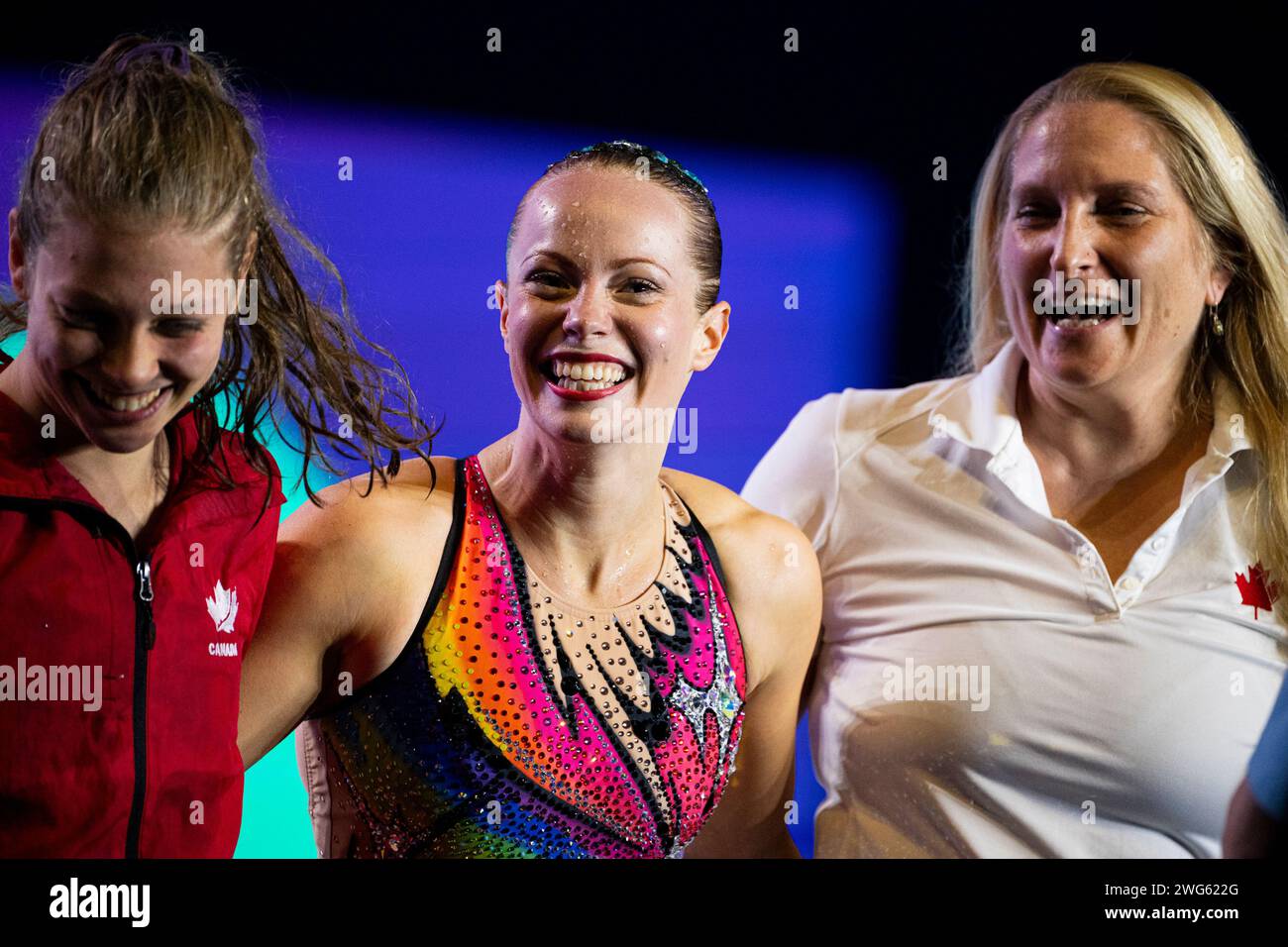 Doha, Qatar. 03rd Feb, 2024. Jacqueline Simoneau of Canada celebrates ...