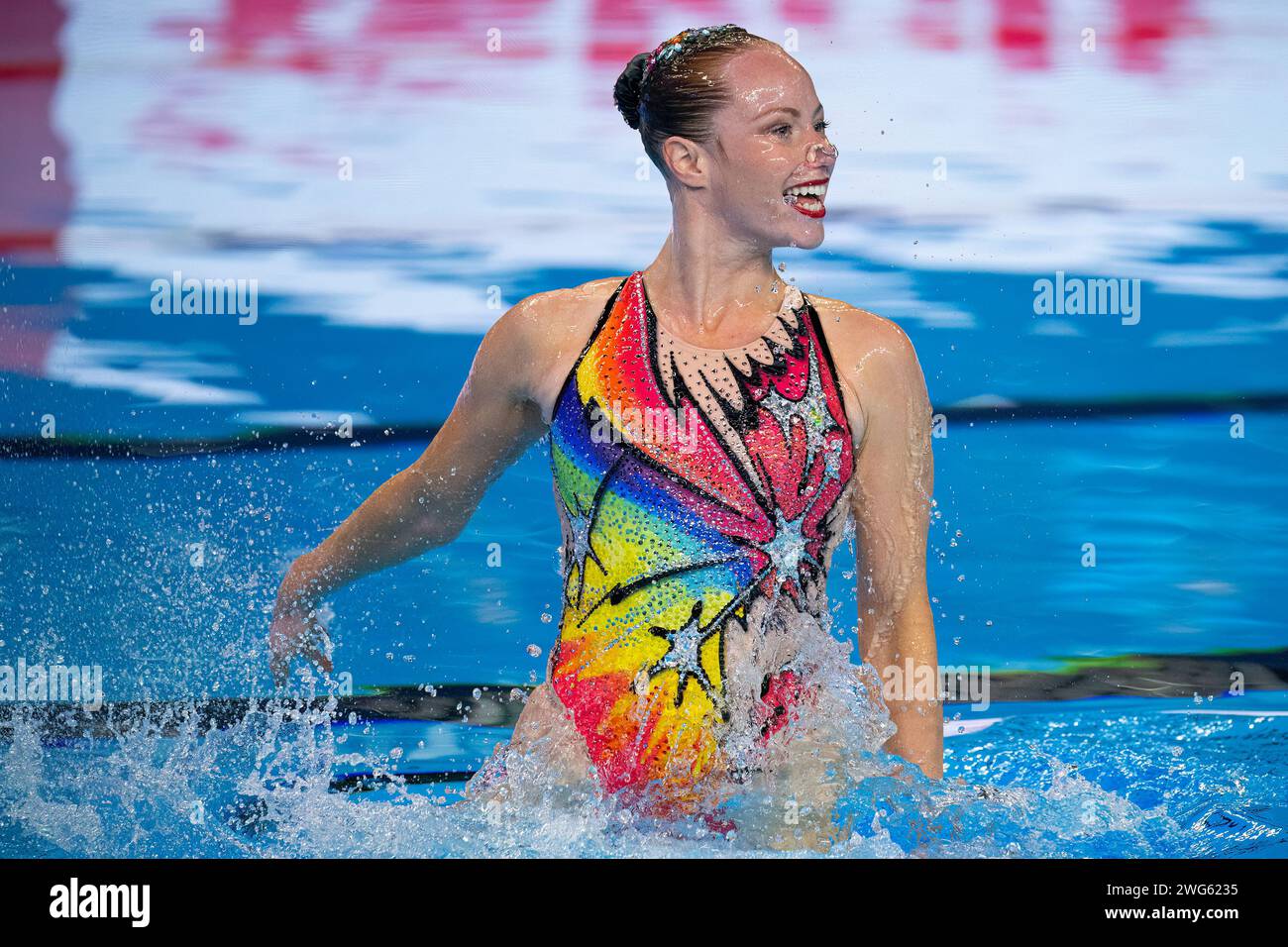 Doha, Qatar. 03rd Feb, 2024. Jacqueline Simoneau of Canada competes in ...
