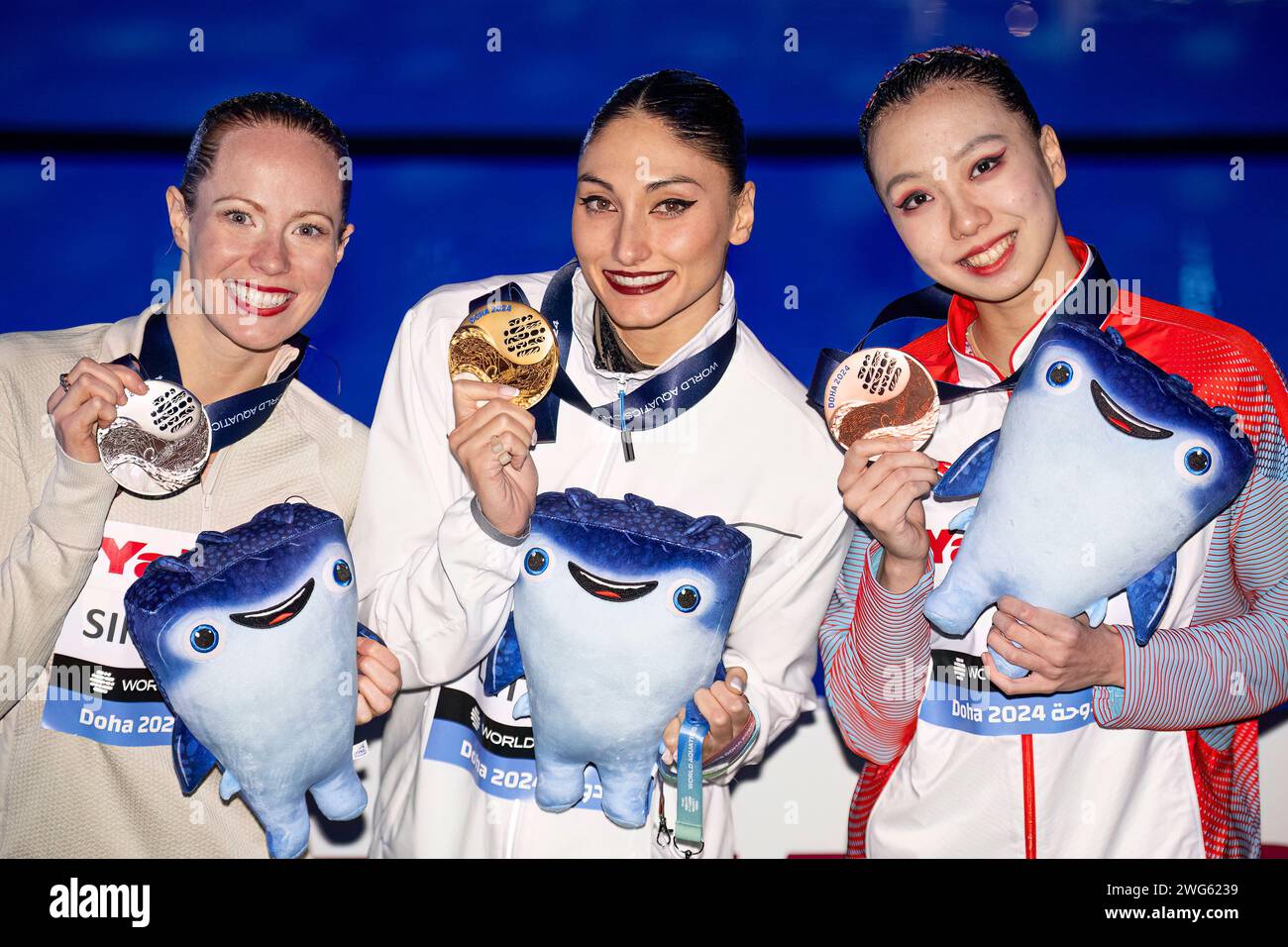Doha, Qatar. 03rd Feb, 2024. Jacqueline Simoneau of Canada silver medal ...