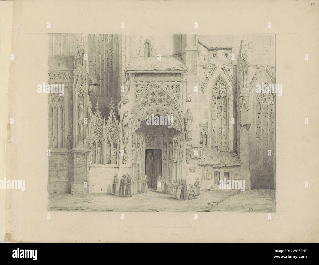Figures for a portal of the Sint-Sebalduskerk in Nuremberg, c. 1850 ...