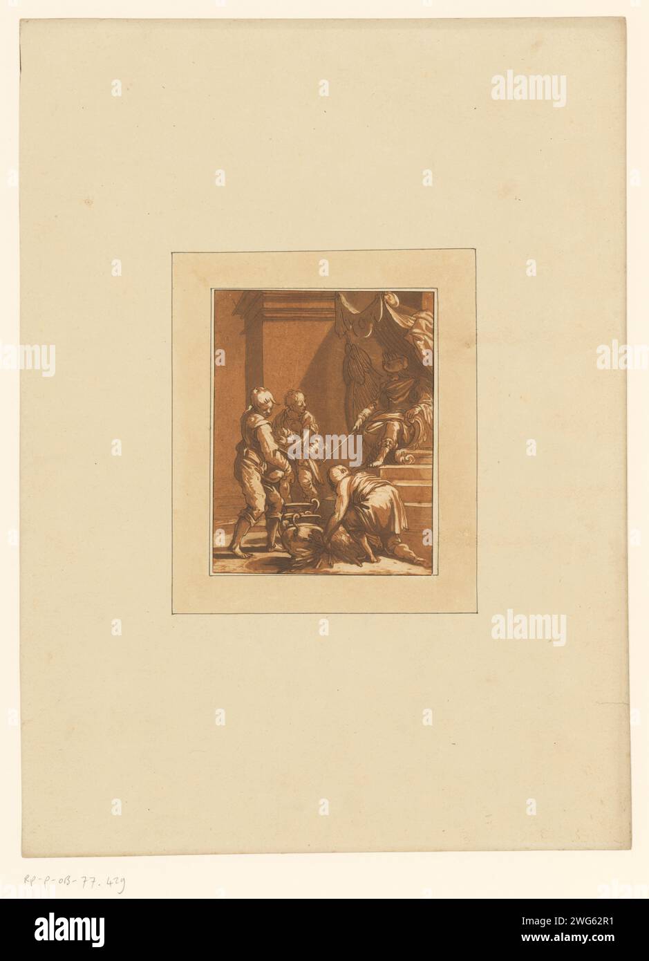 Sacrifice to a prince, 1780 print paper bringing gifts; exchanging ...