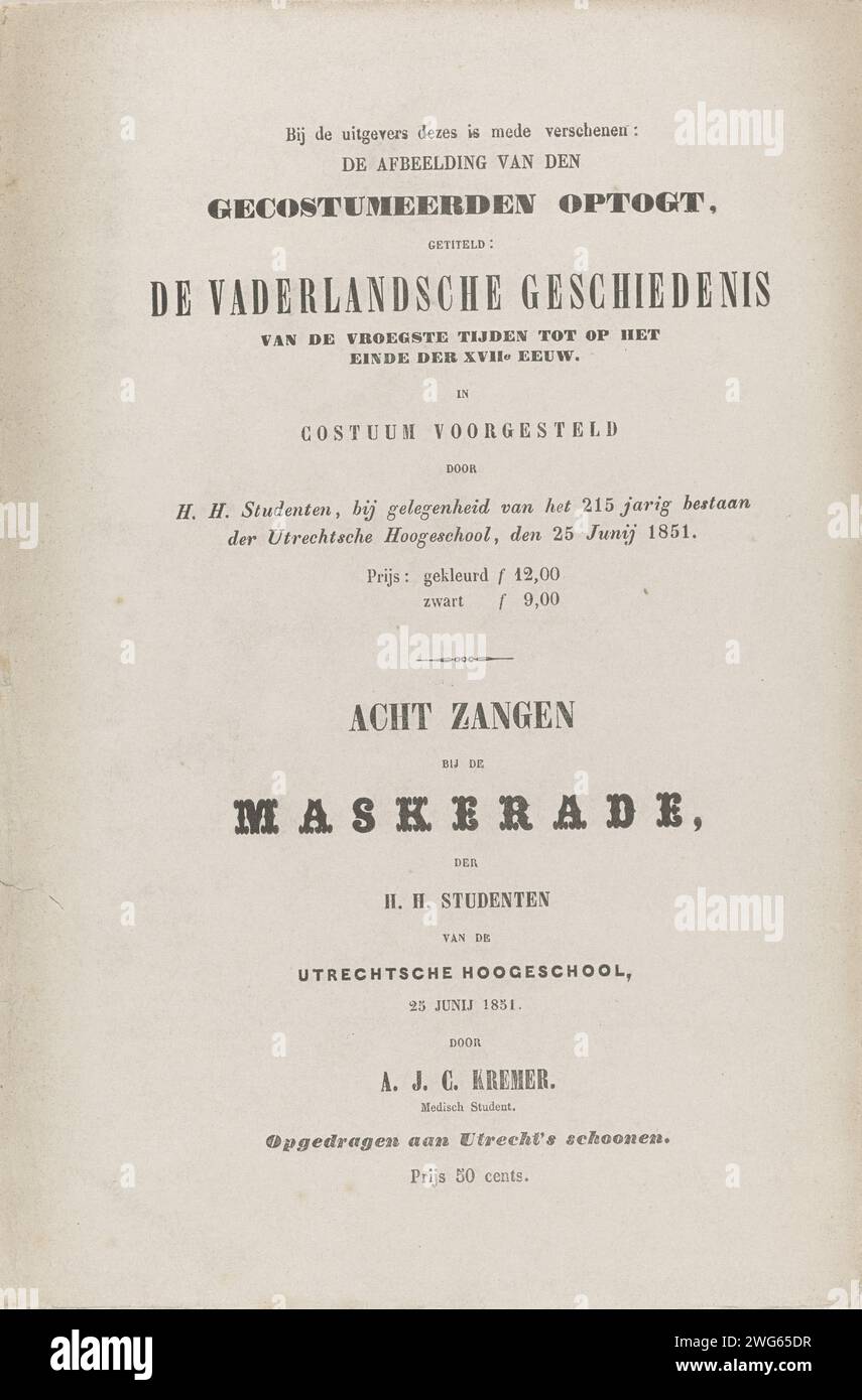 Announcement of the print series and eight sisters of the Utrecht ...