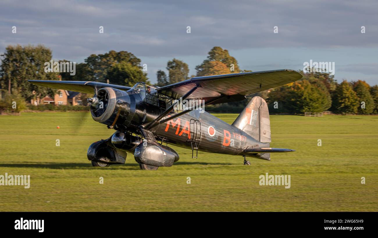 old Warden, UK - 2nd October 2022: A vintage Westland Lysander, a ...