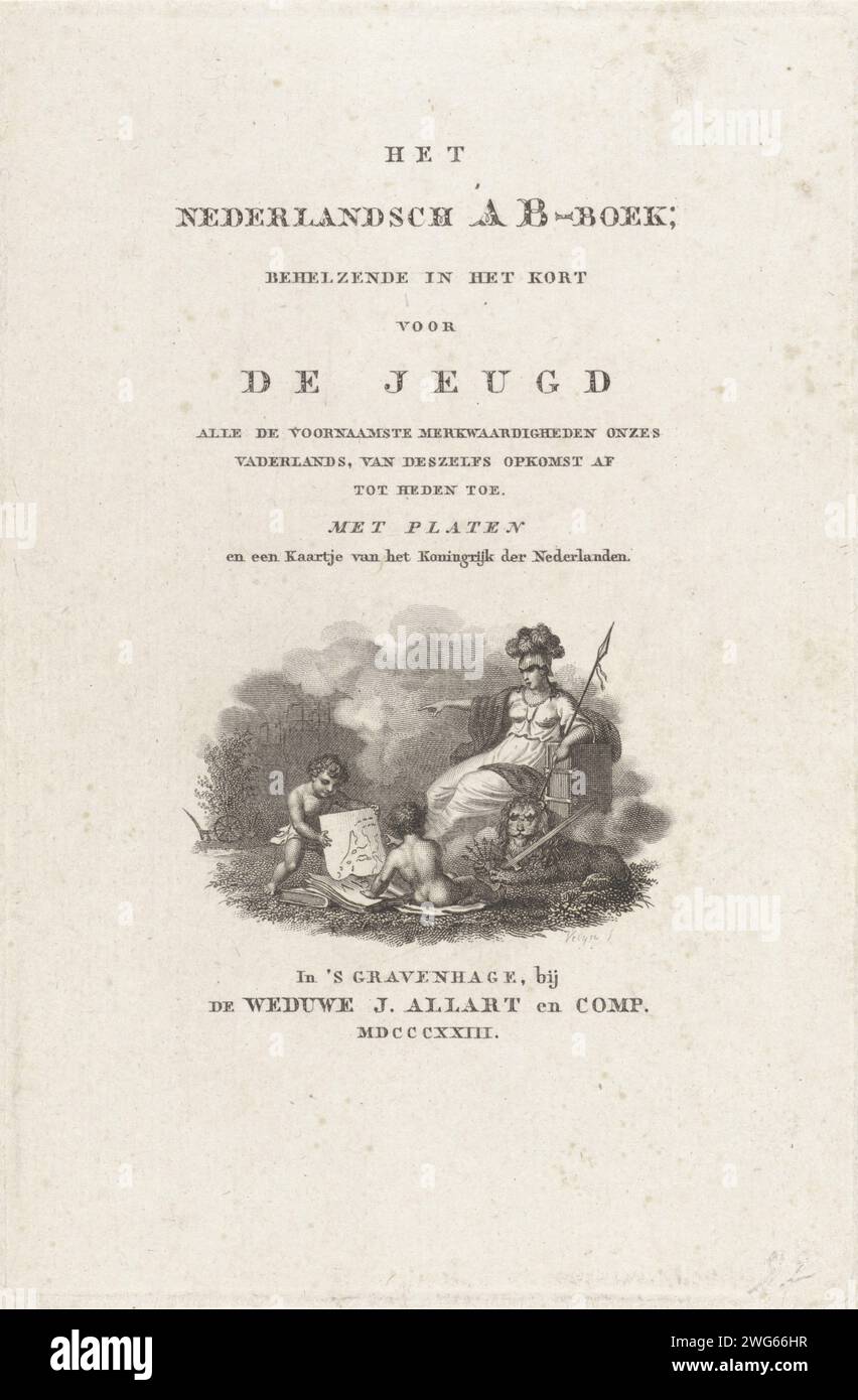 Title page for: Het Nederlandsch AB-book, 1823, Philippus Velijn, 1823 ...