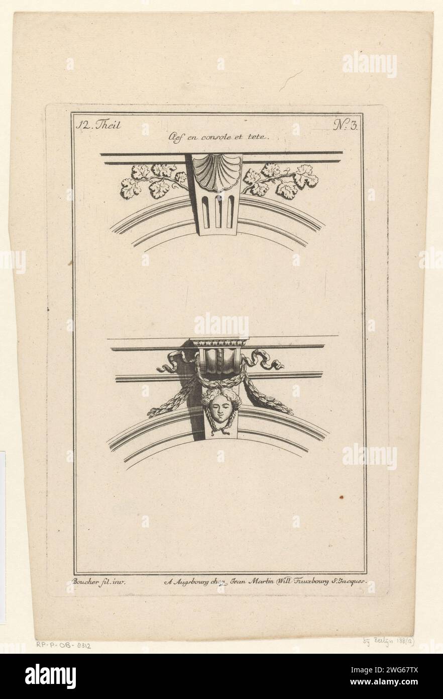 Consoles with shell and face, 1746 - 1782 print A console with leaf ...