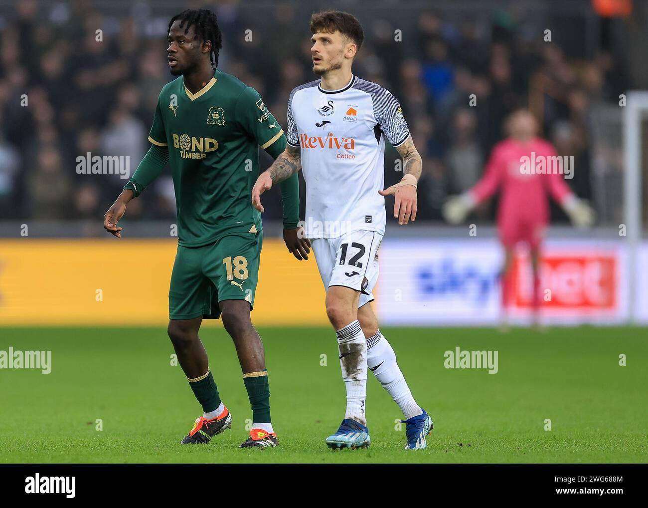 Darko Gyabi of Plymouth Argyle in action during the Sky Bet ...