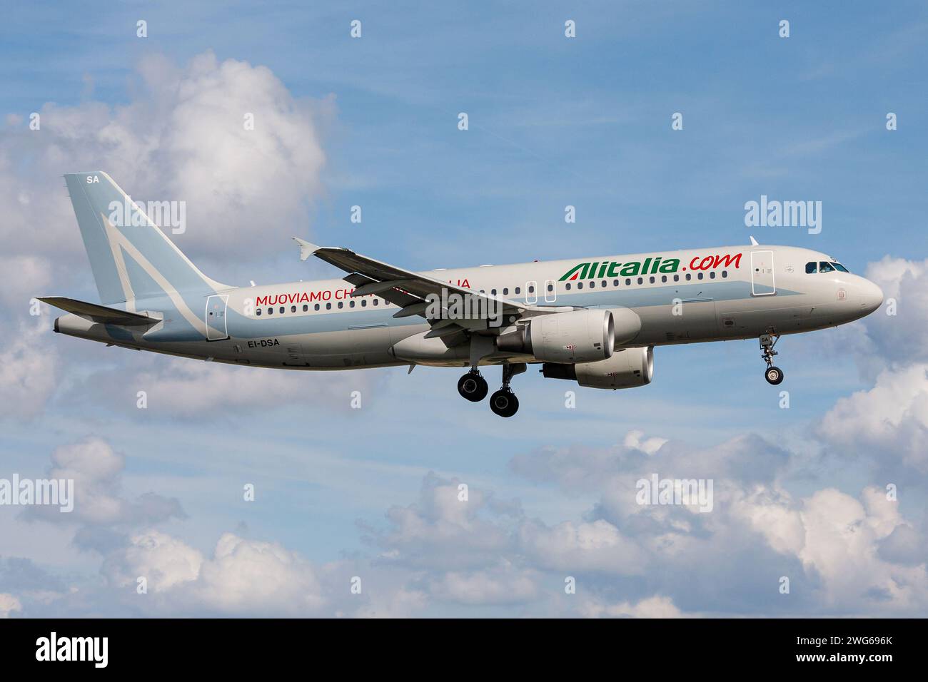 Alitalia Airbus A320-200 with registration EI-DSA in special livery on ...