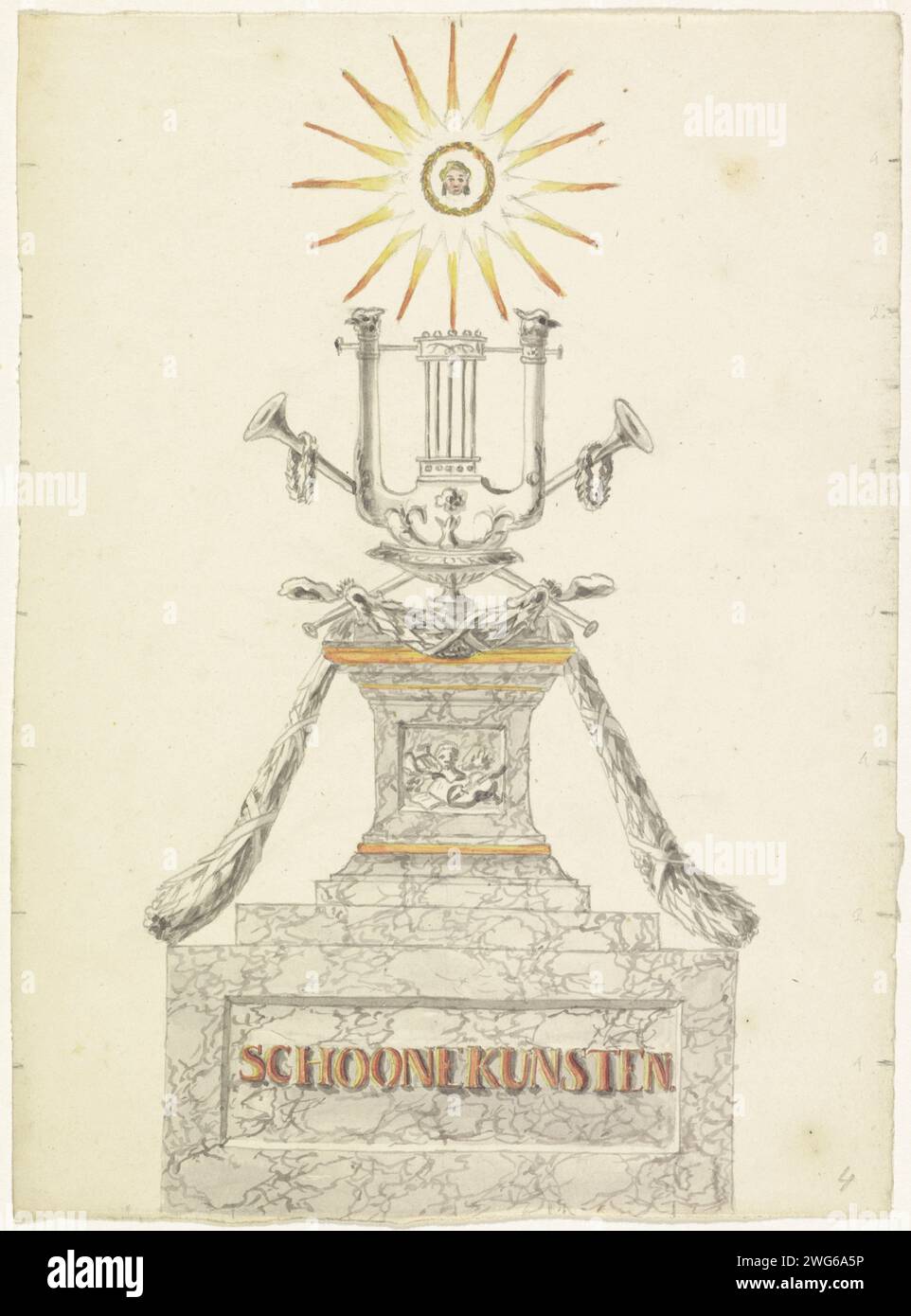 Decoration on the Keizersgracht at the Spiegelstraat, 1816, Anonymous ...