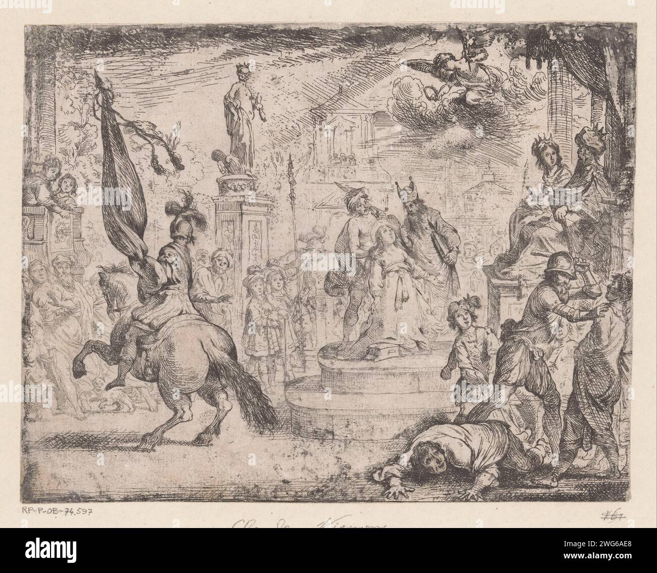 Martyrdom of Saint Catharina, Claude Vignon, 1603 - 1670 print France ...