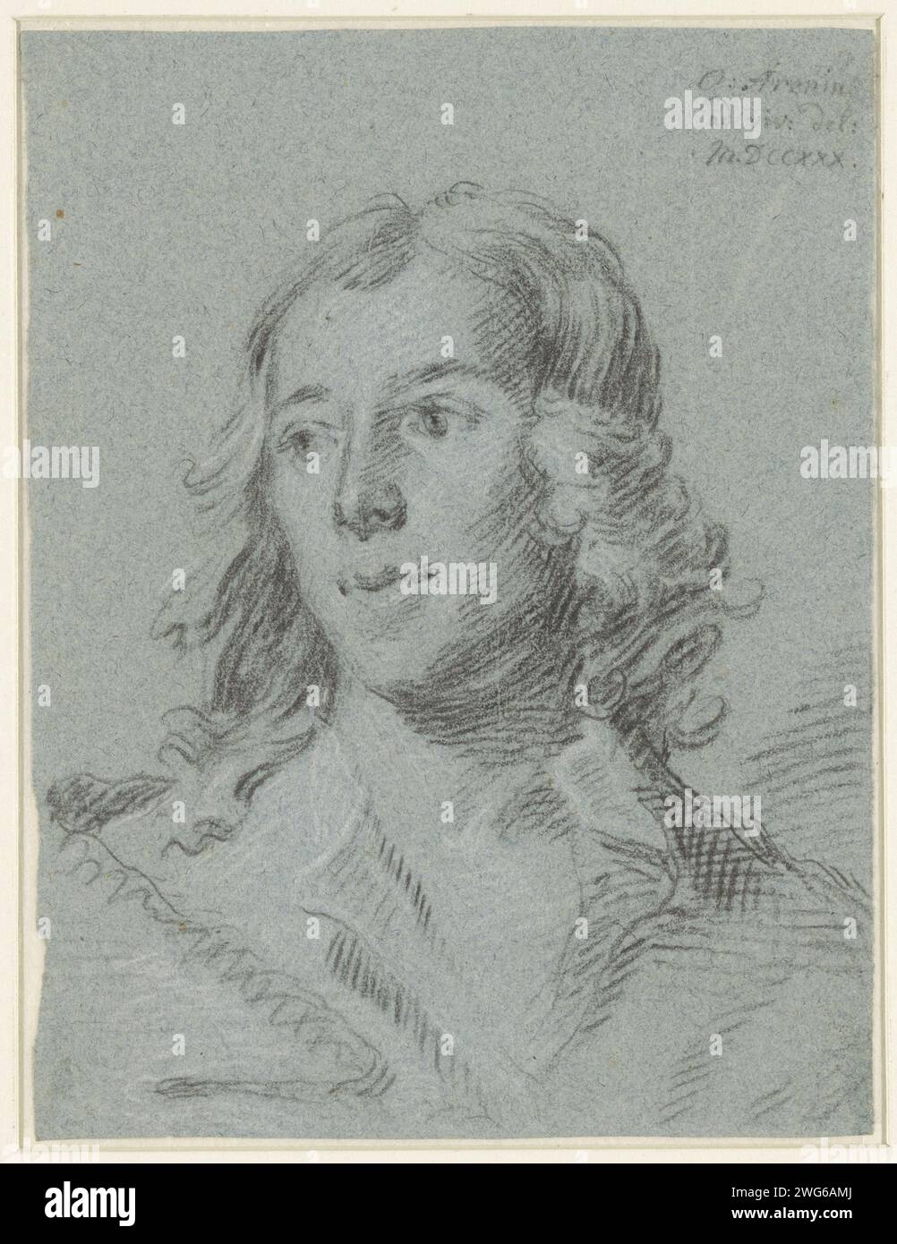 Mansportret: Buste, the head three -quarters to the left, Olof Arenius ...