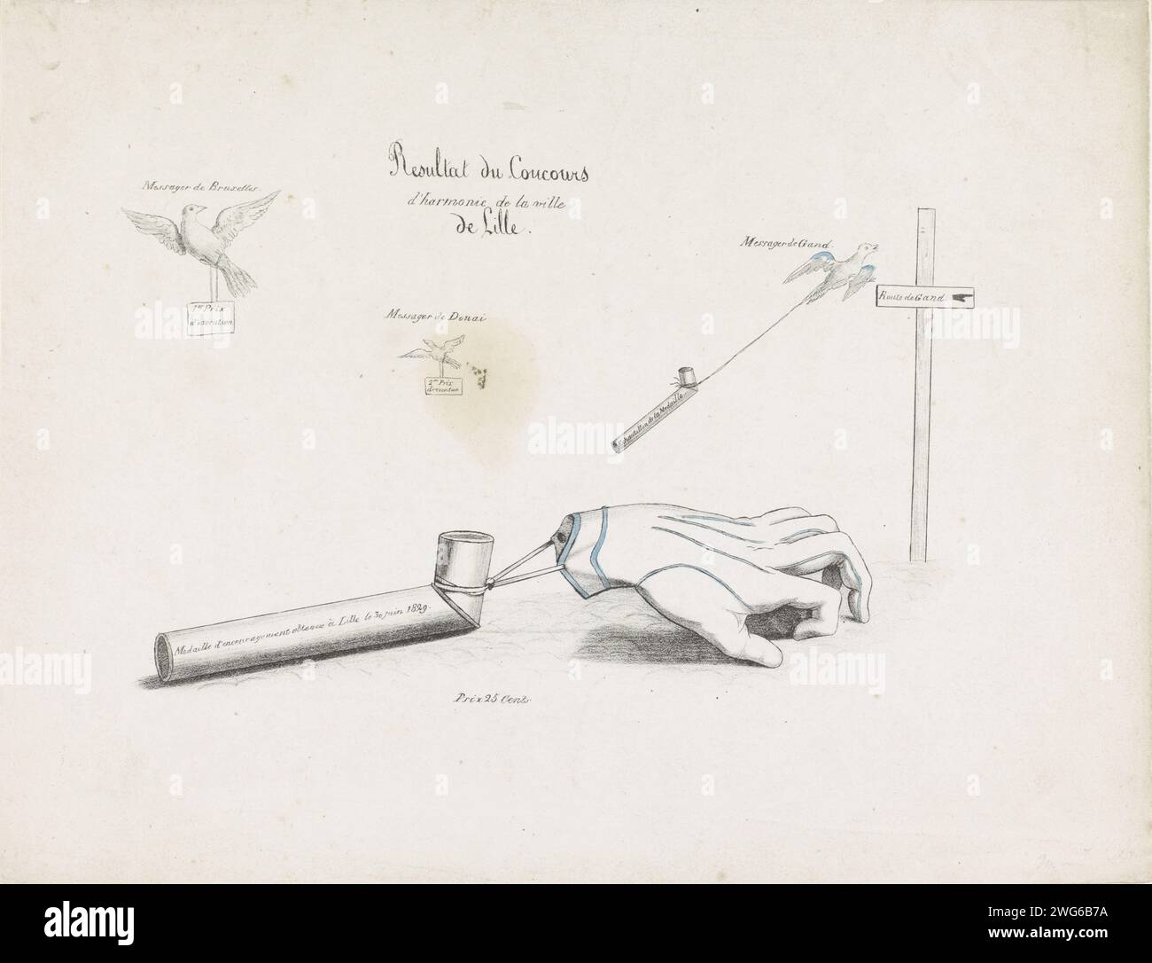 Cartoon at the music competition in lille hi-res stock photography and ...