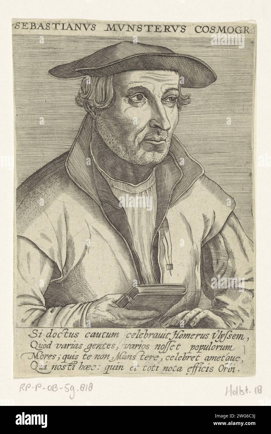 Portrait of Sebastian Münster, Jan van Stalburch (attributed to), 1555 ...