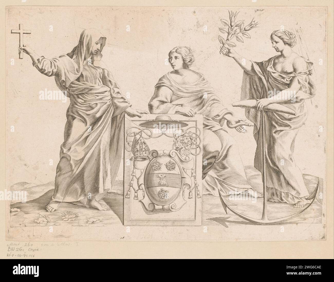 Religion, Minerva and Peace at Wapen van Claude Auvery, Anonymous ...