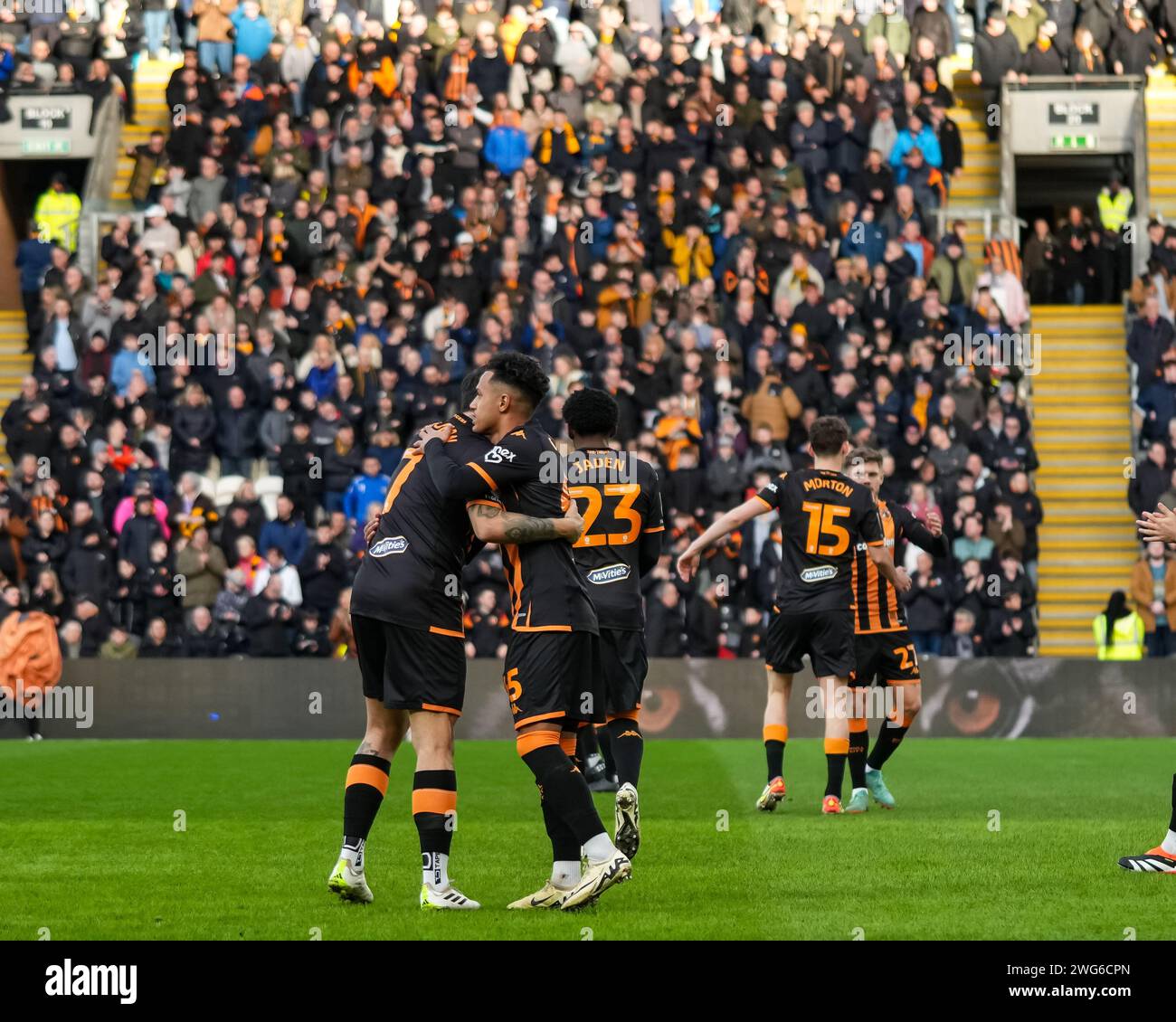 HULL, UK. 3rd February 2024. EFL Championship Football League: Hull ...