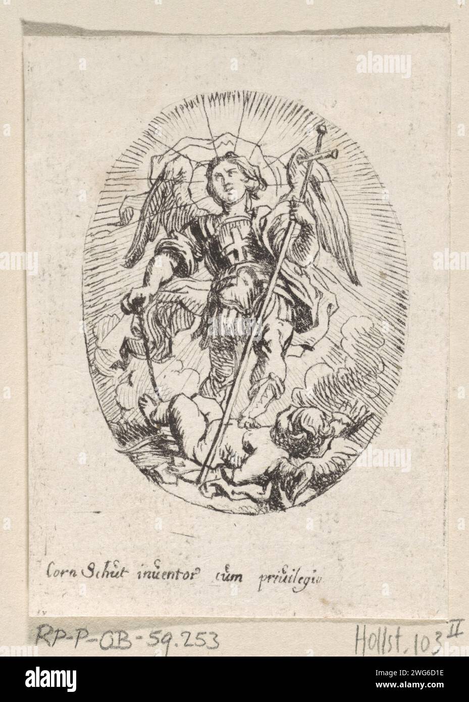 H. Michaël, Cornelis Schut (I), 1618 - 1655 print The Archangel Michaël ...