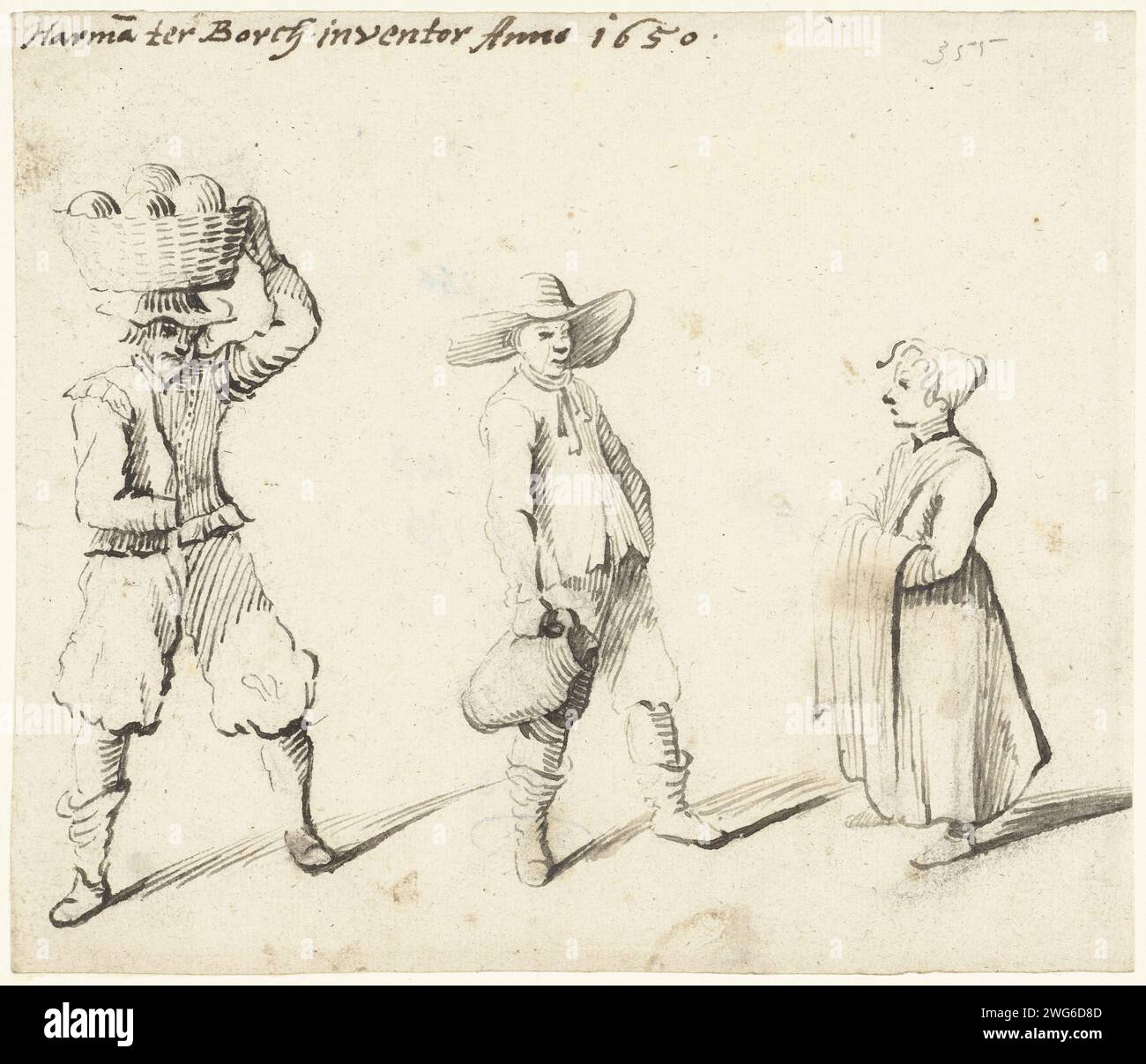Sketch girl 17th century hi-res stock photography and images - Alamy