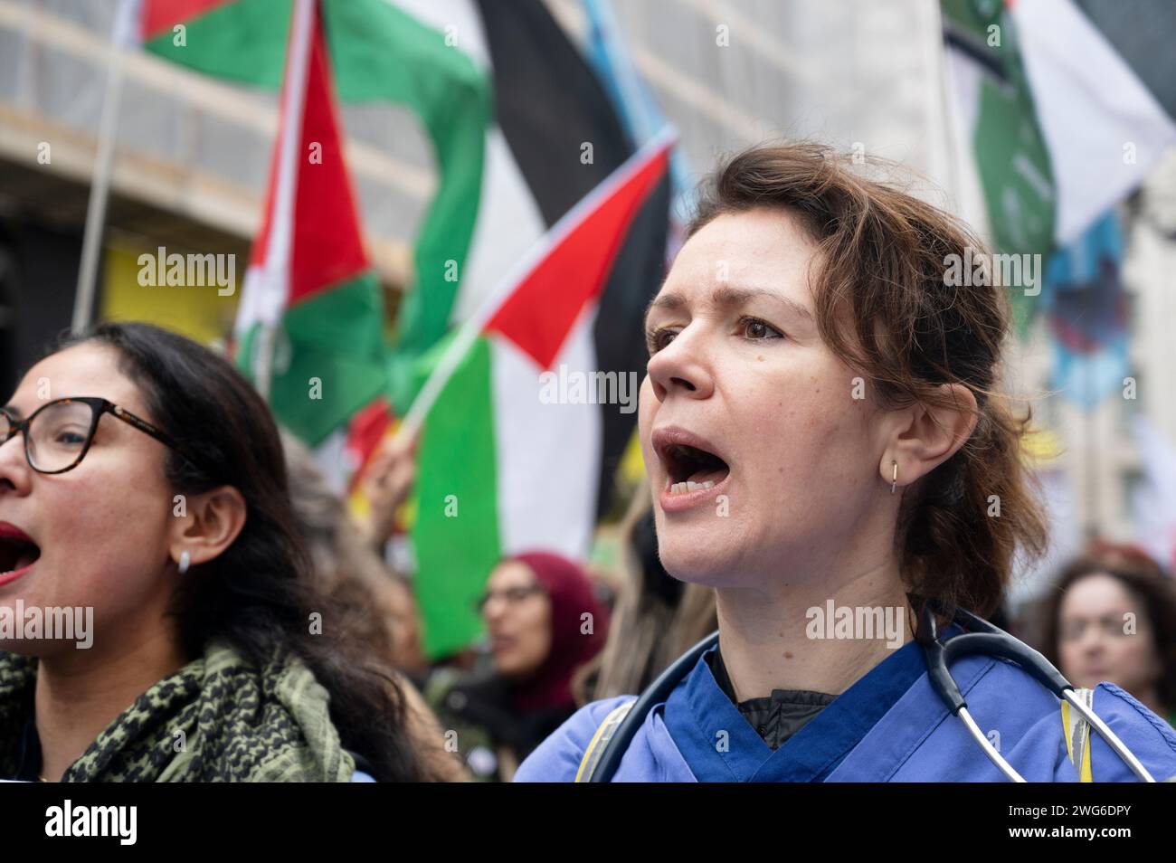 On 3rd February hundreds of thousands of people marched in support of ...